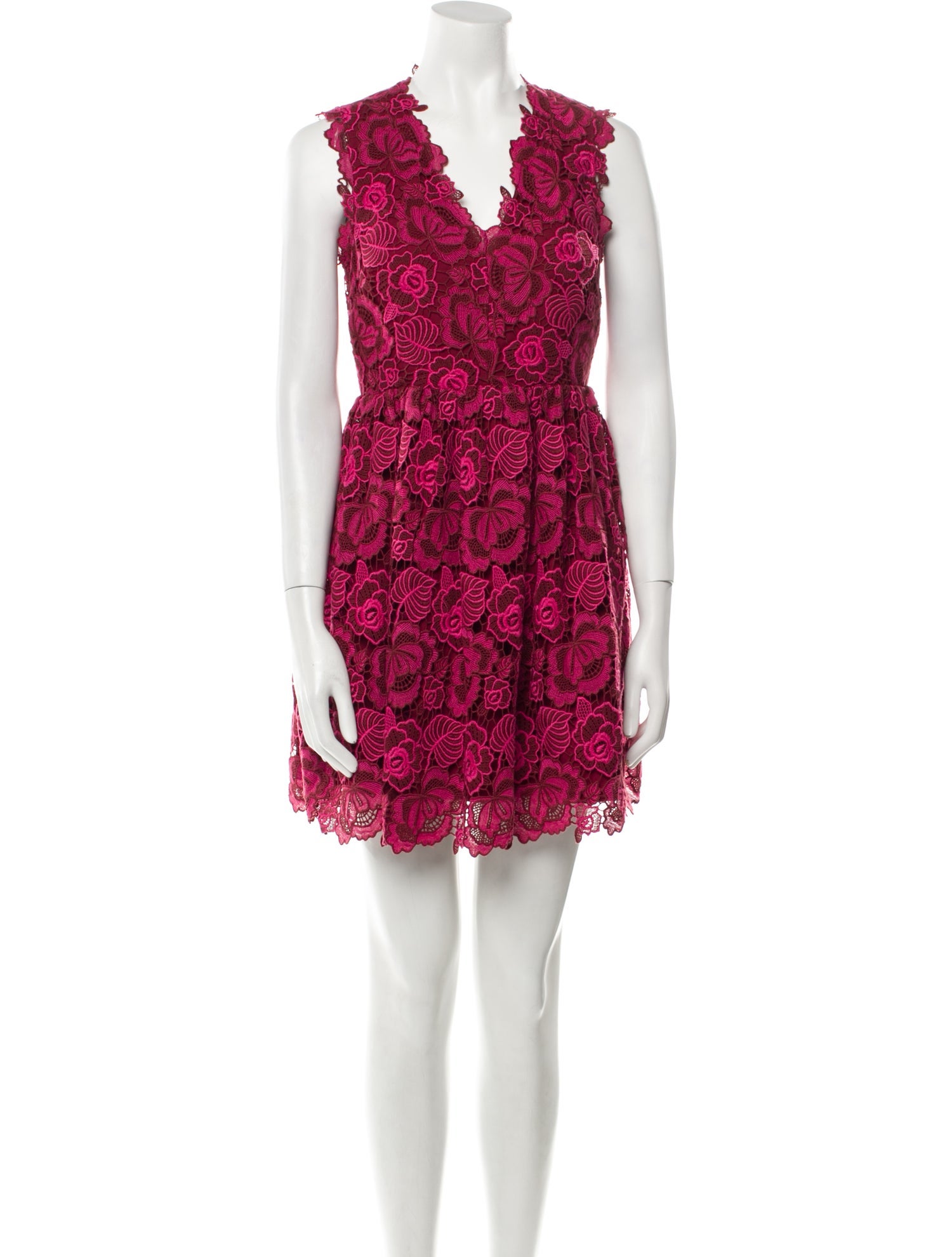 Kate Spade New York Lace Pattern Mini Dress - Pink Dresses, Clothing ...
