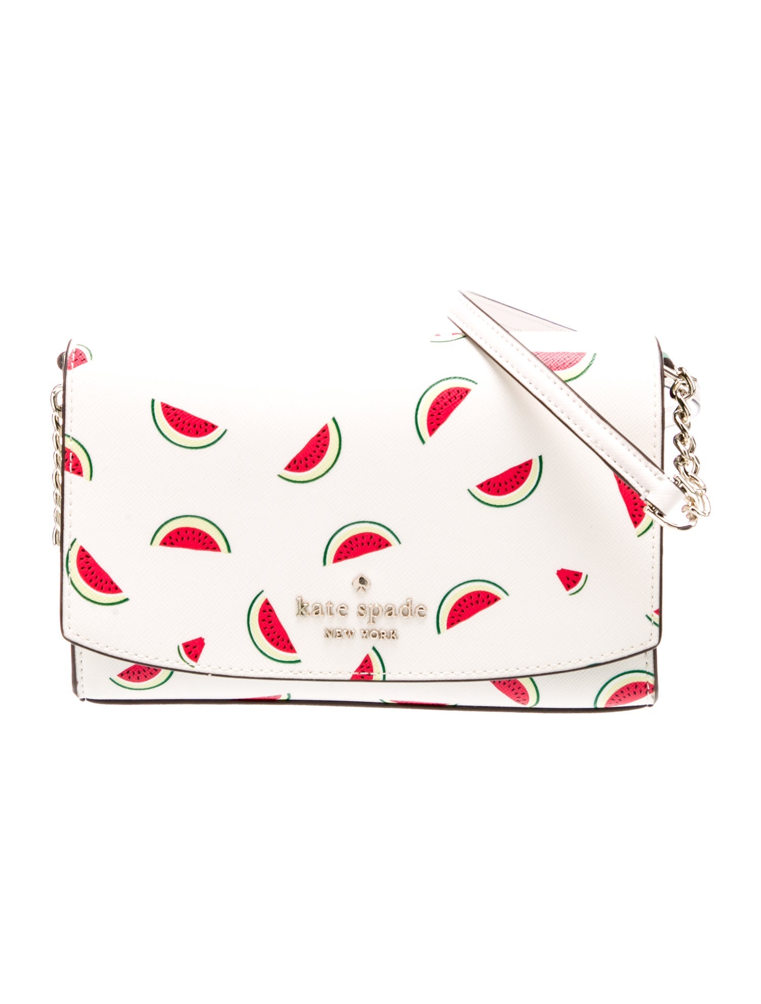 Kate Spade New York Chain-Link Leather Crossbody Bag - Neutrals ...