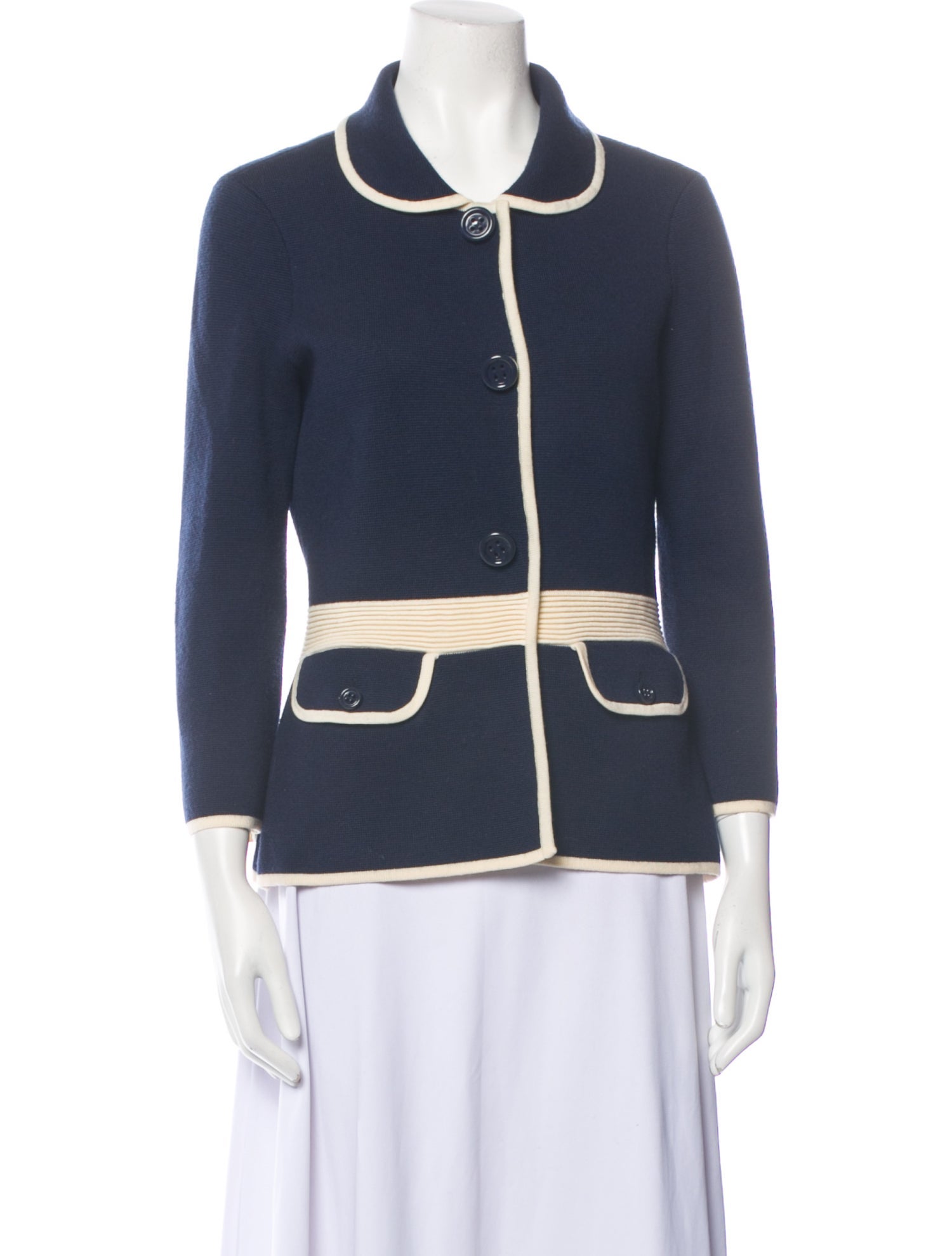 Kate Spade New York Wool Evening Jacket - Blue Jackets, Clothing ...