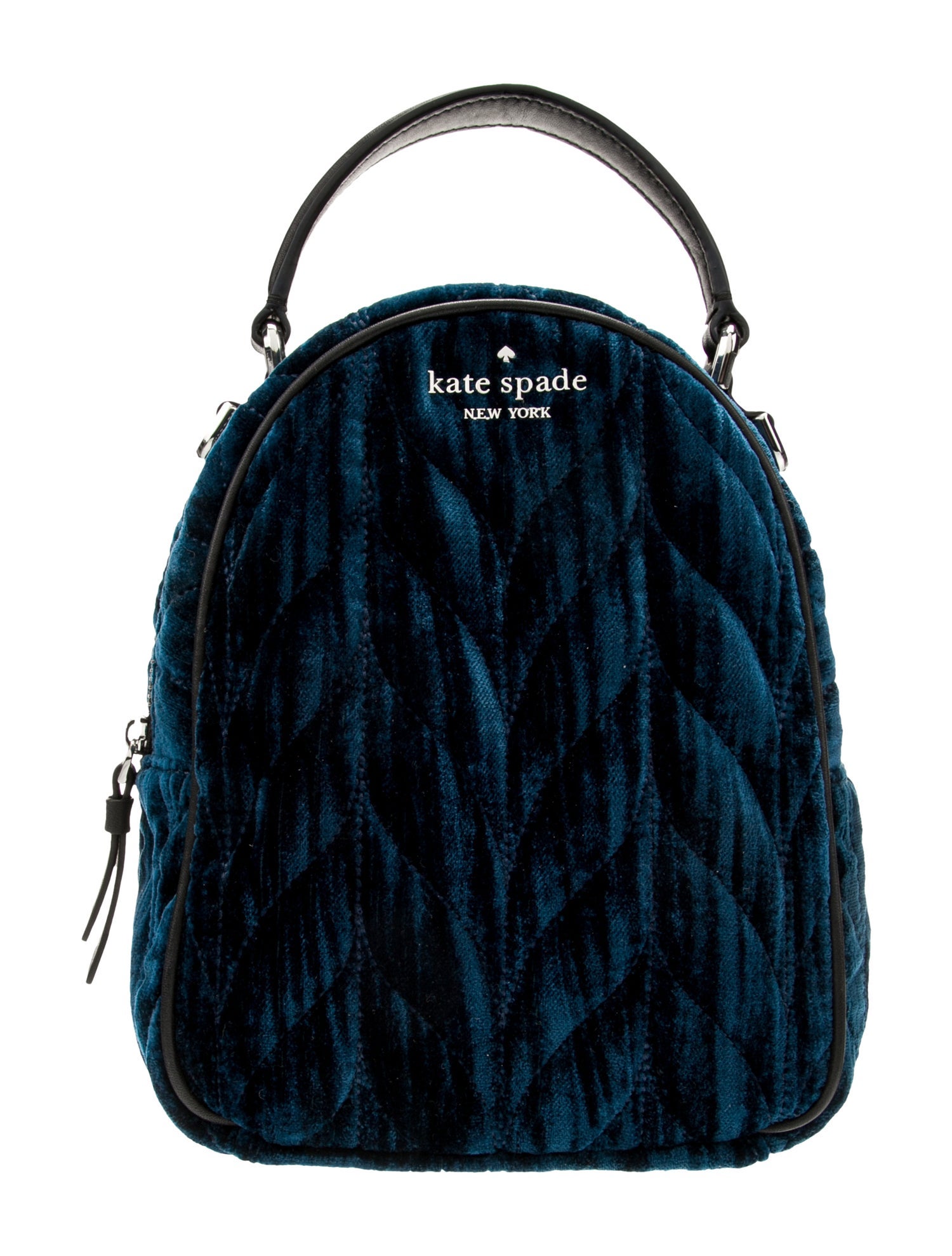 Kate Spade New York Mini Velvet Quilted Backpack - Blue Backpacks ...