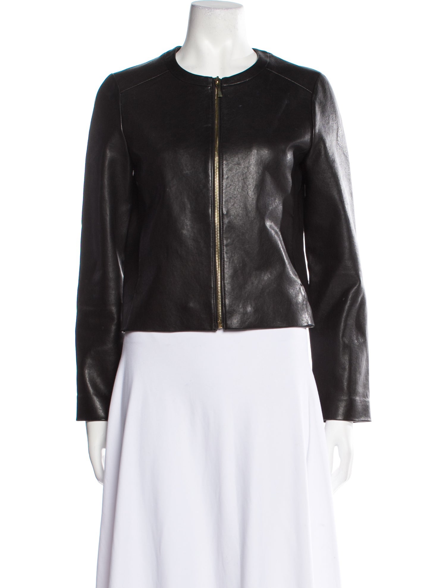 Kate Spade New York Leather Biker Jacket - Black Jackets, Clothing ...