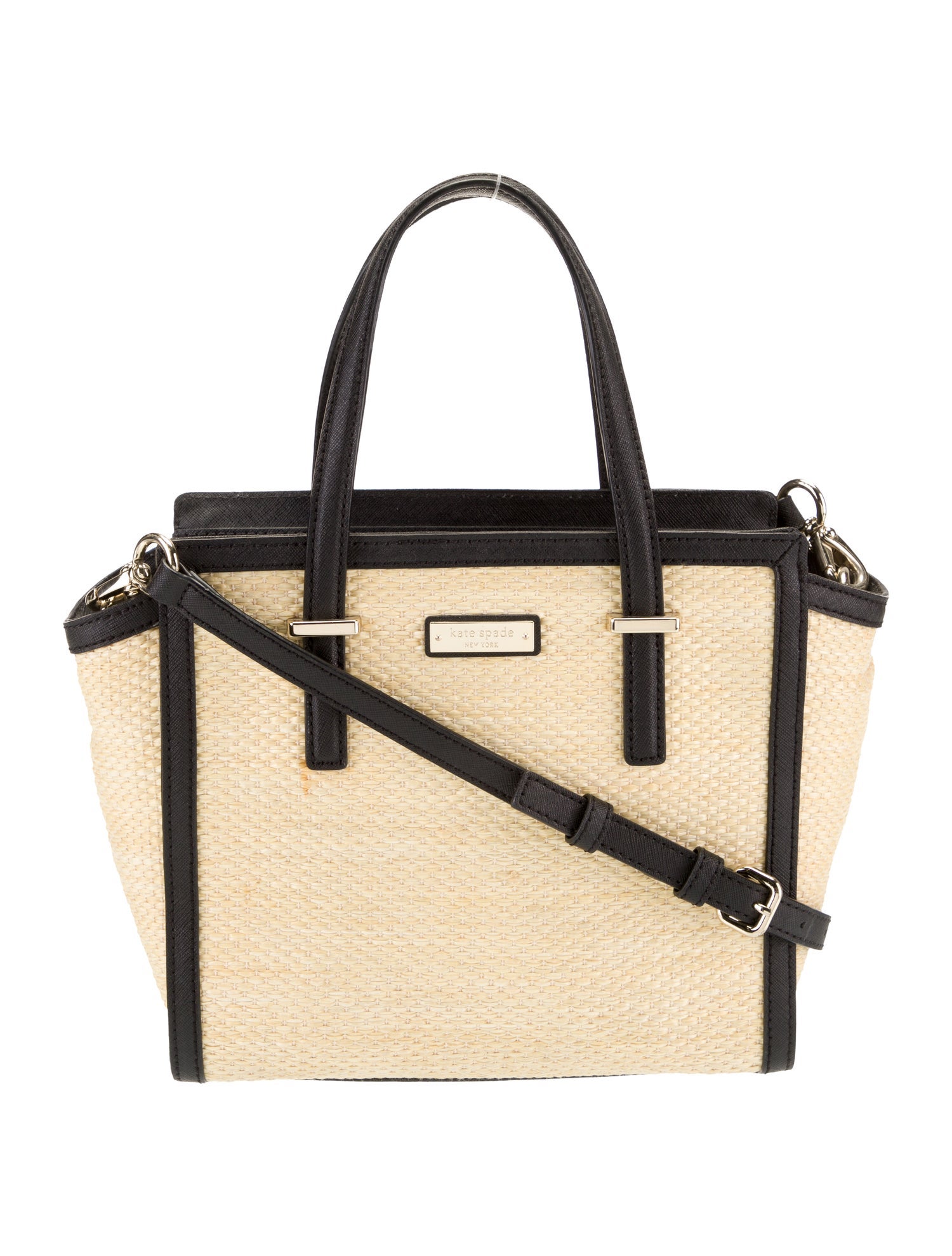 Kate Spade New York Raffia Top Handle Bag - Neutrals Handle Bags ...