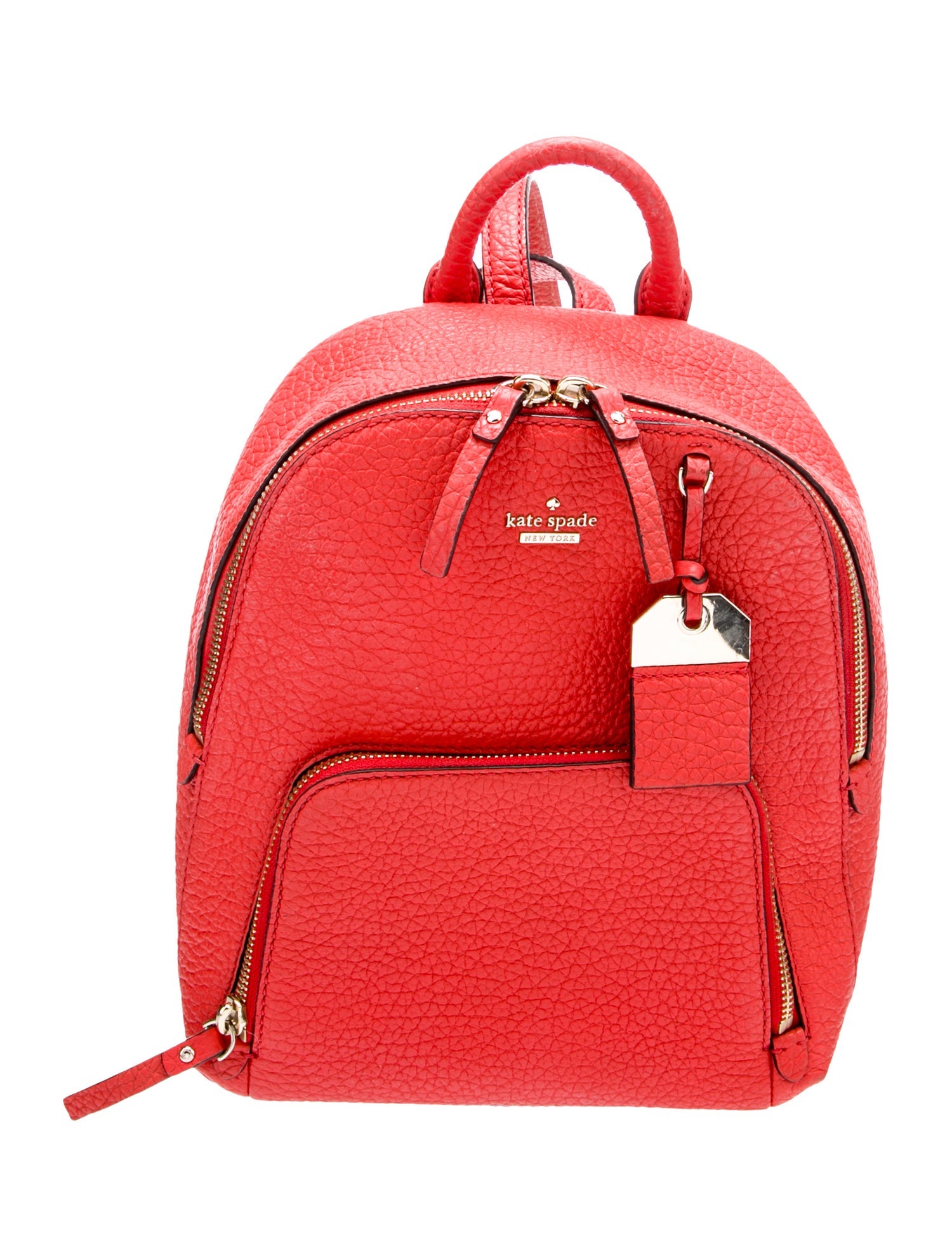 Henri Bendel Leather Chain-Link Backpack - Red Backpacks, Handbags ...