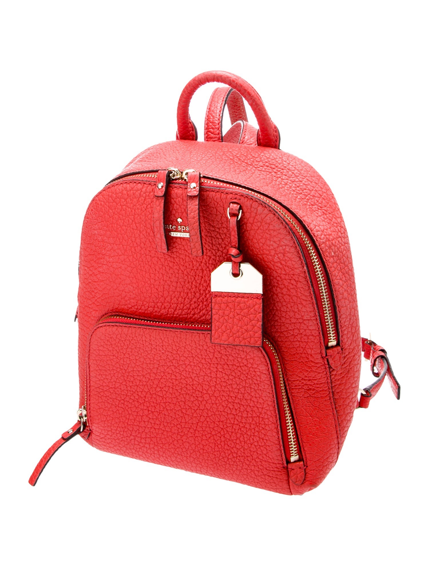 Henri Bendel Leather Chain-Link Backpack - Red Backpacks, Handbags ...