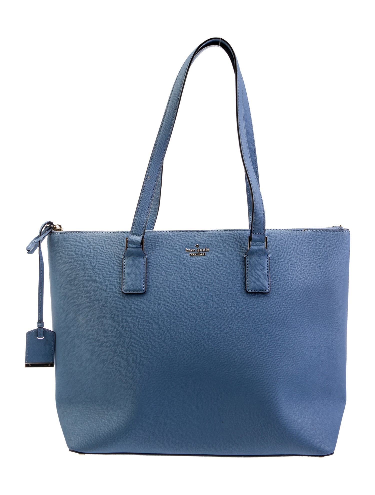 Tory Burch Saffiano Leather Tote - Blue Totes, Handbags - WTO656295 ...