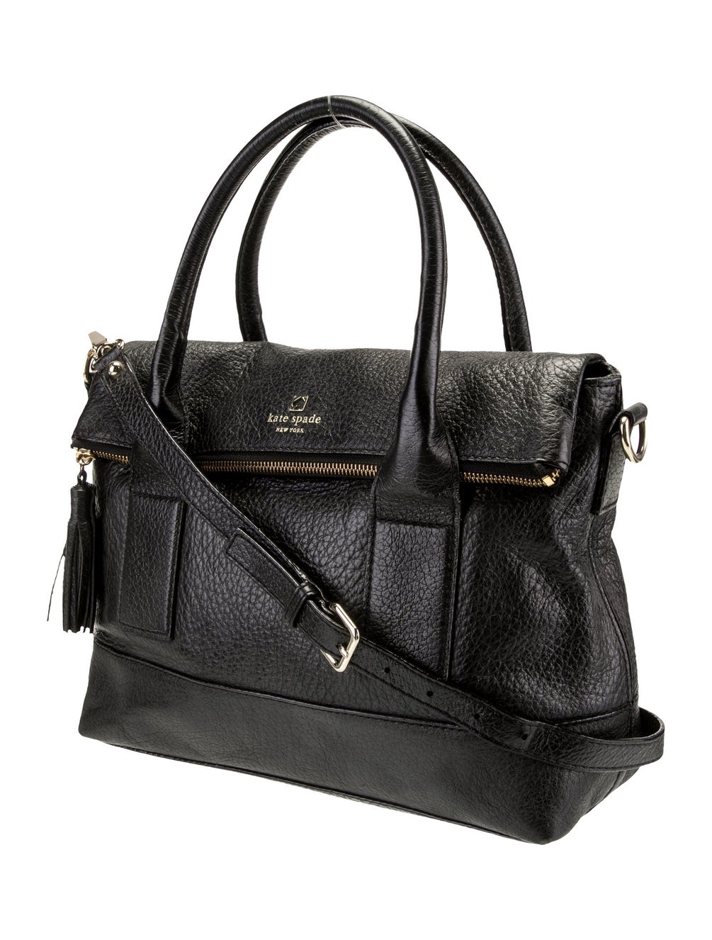 Kate Spade New York Leather Top Handle Bag - Black Handle Bags ...