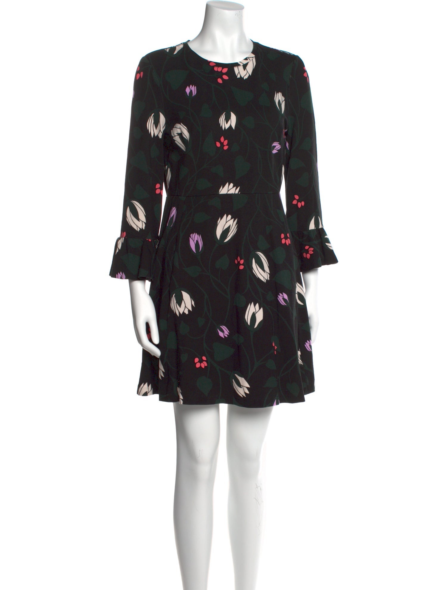 Kate Spade New York Floral Print Mini Dress - Black Dresses, Clothing ...