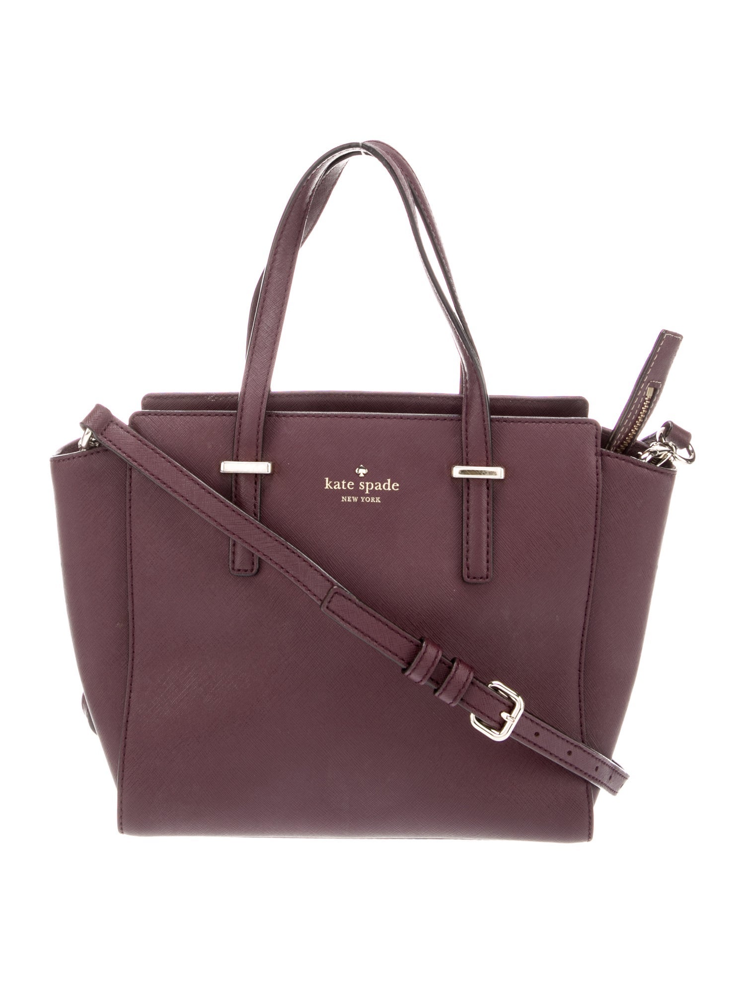 Kate Spade New York Leather Shoulder Bag - Purple Crossbody Bags ...