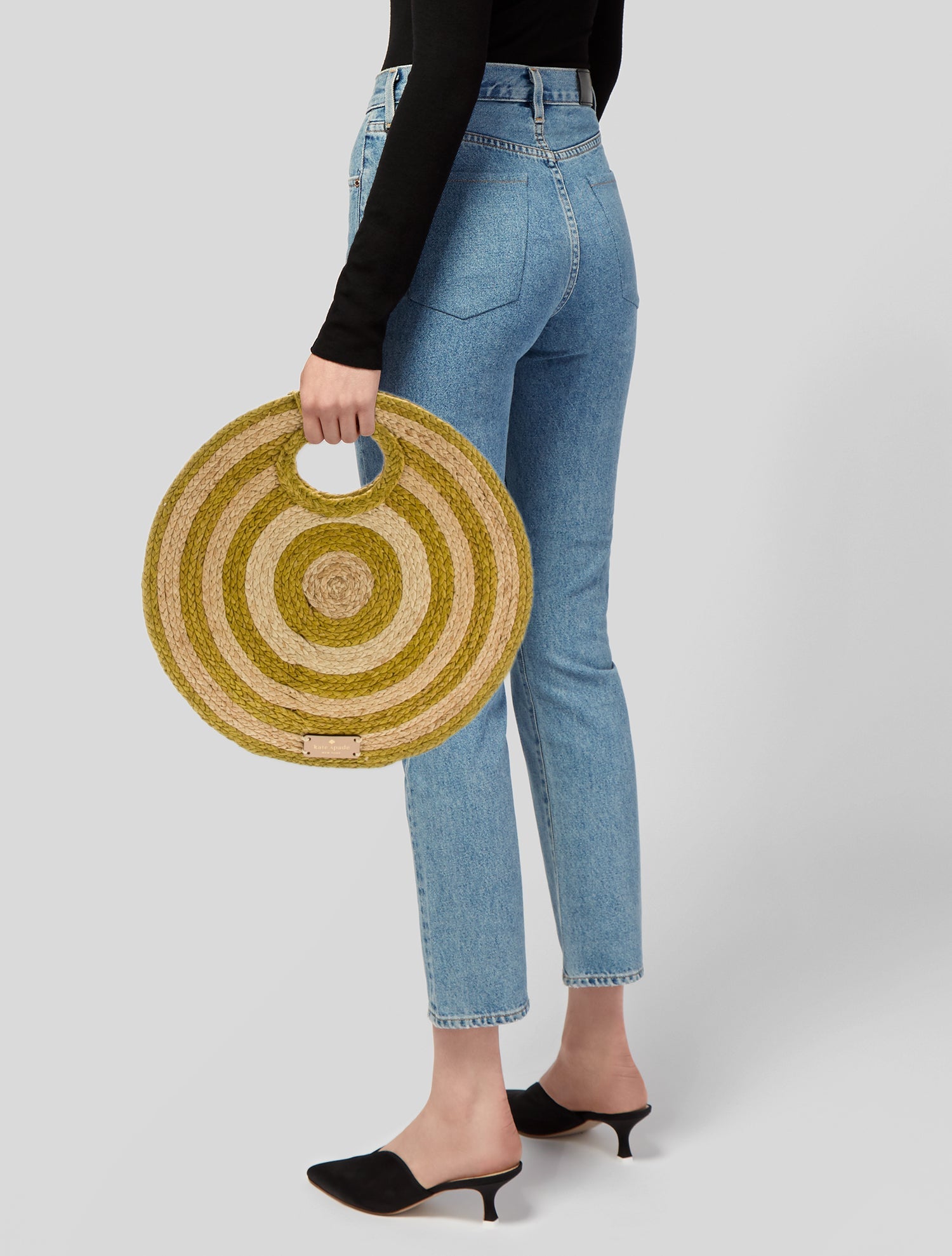 Kate Spade New York Straw Top Handle Bag - Neutrals Handle Bags ...