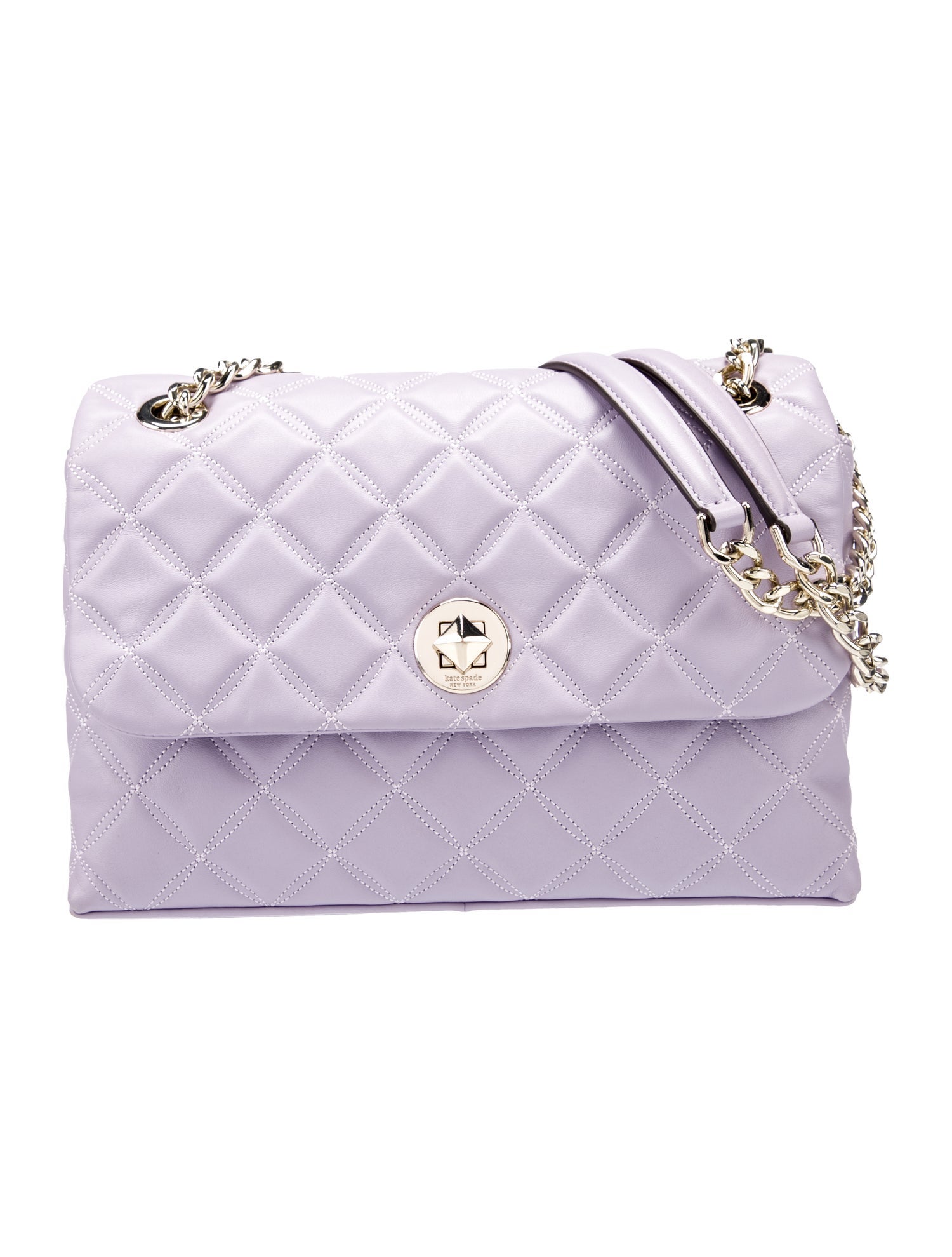 Kate Spade New York Leather Shoulder Bag - Purple Shoulder Bags ...