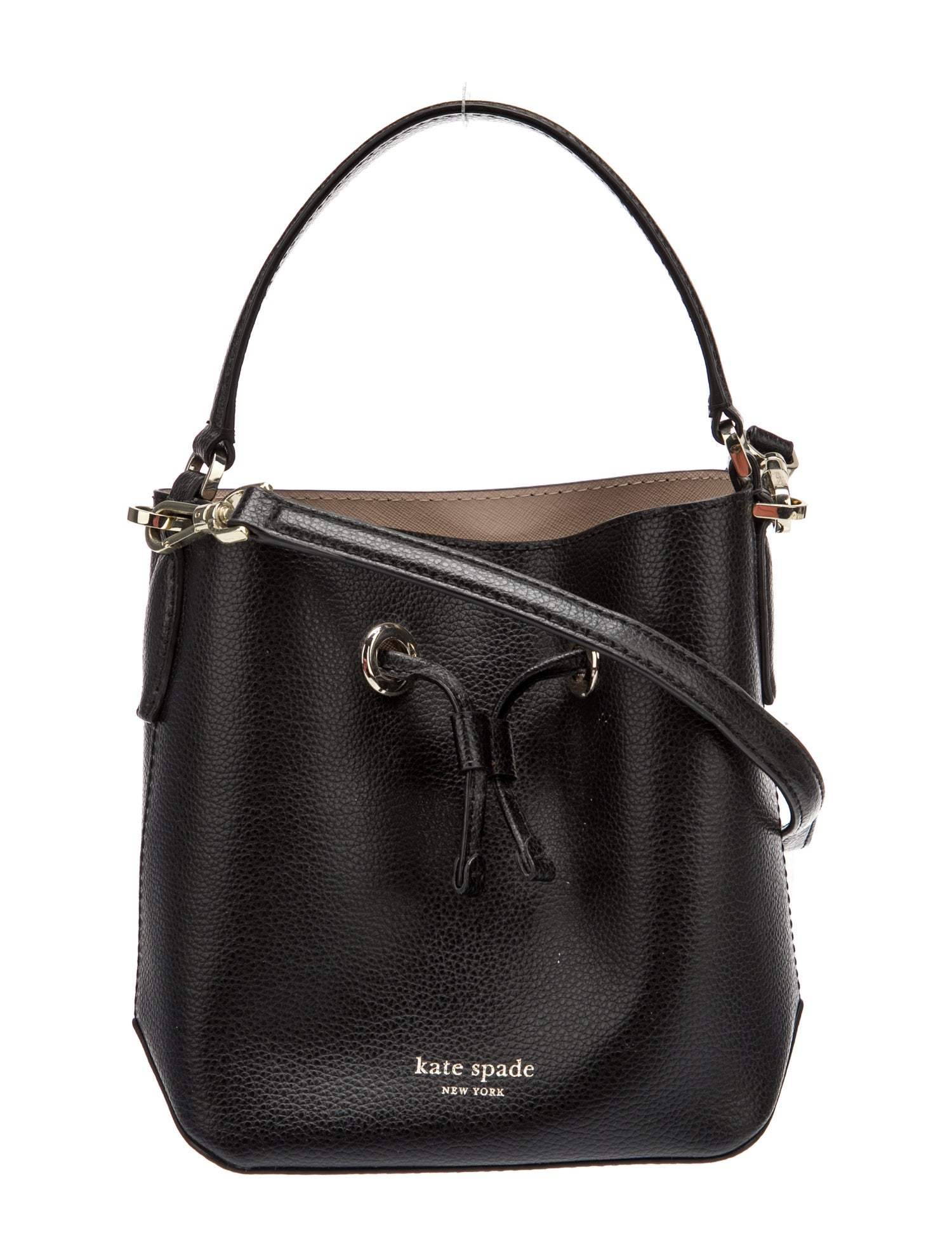Kate Spade New York Leather Bucket Bag - Black Crossbody Bags, Handbags ...