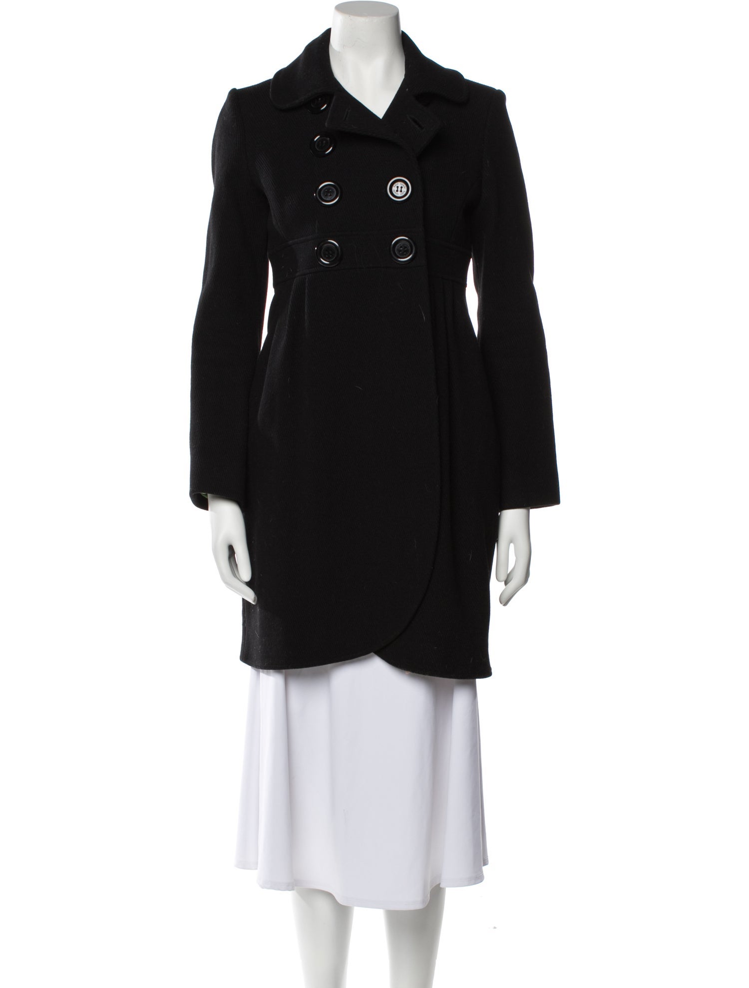 Kate Spade New York Wool Peacoat - Black Coats, Clothing - WKA411331 ...