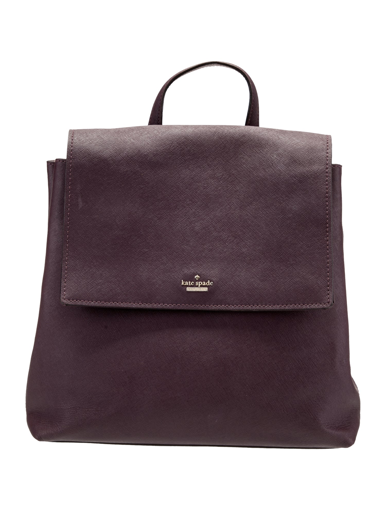 Kate Spade New York Saffiano Leather Backpack - Burgundy Backpacks ...