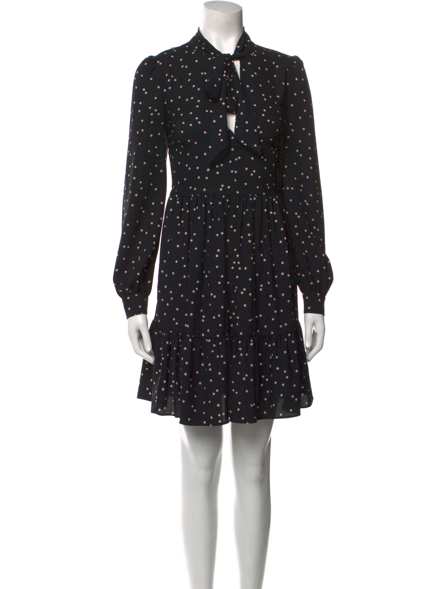 Kate Spade New York Polka Dot Print Mini Dress - Black Dresses ...