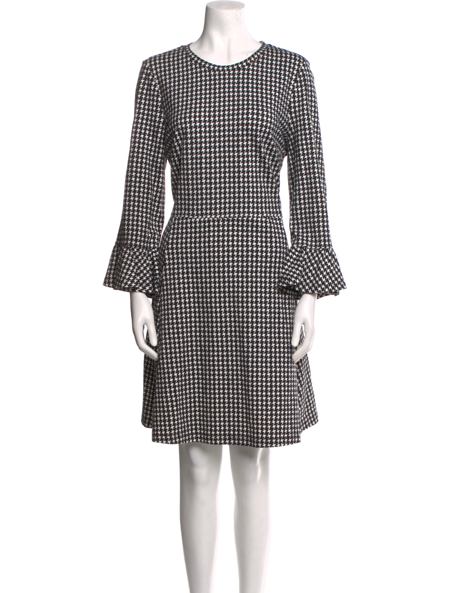 Kate Spade New York Houndstooth Print Mini Dress - Black Dresses ...