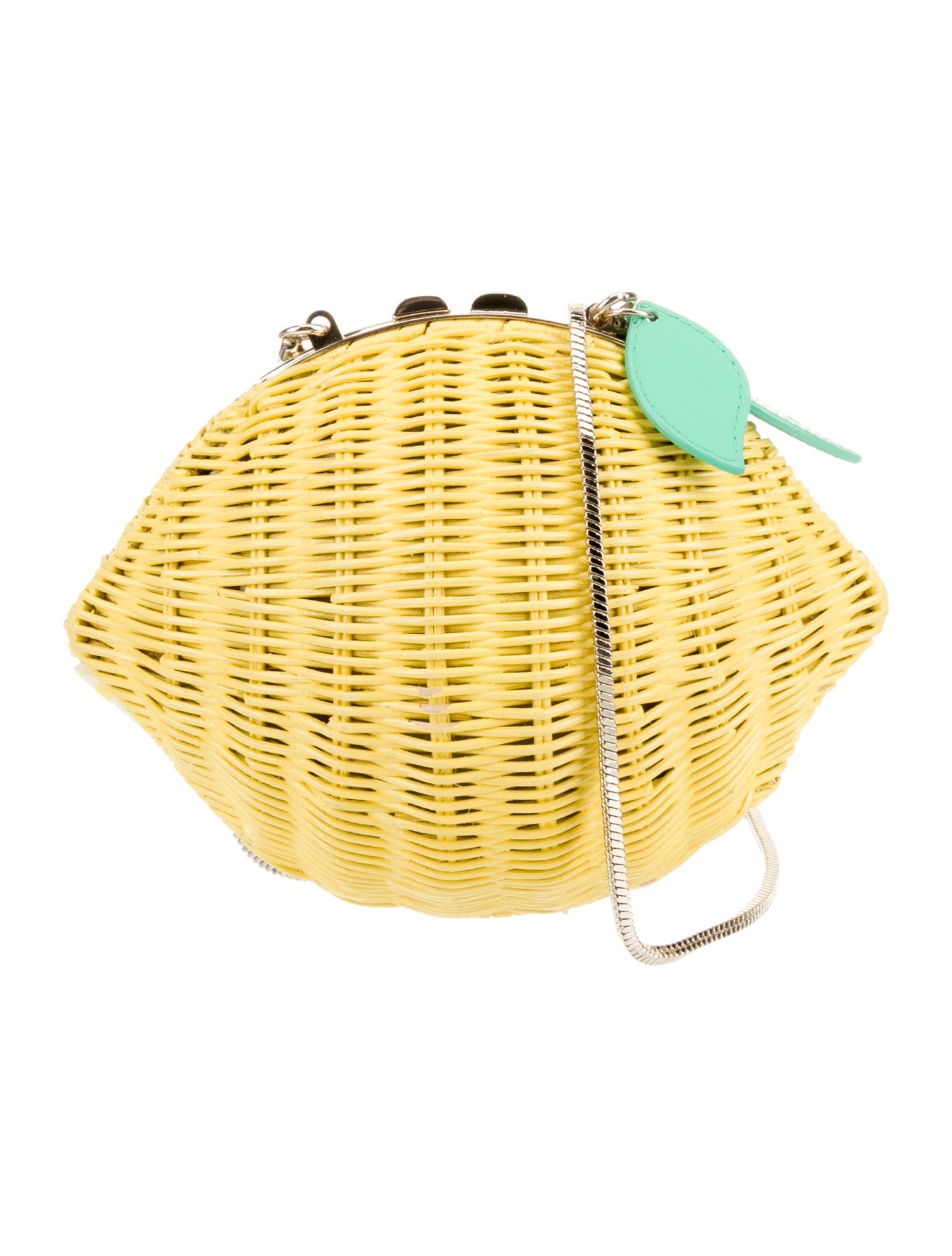 Kate Spade New York Rattan Minaudière - Yellow Clutches, Handbags ...