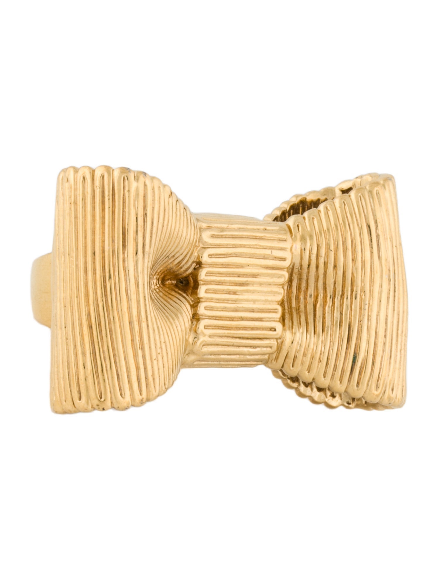 Kate Spade New York All Wrapped Up Bow Cocktail Ring - Gold-Tone Metal ...