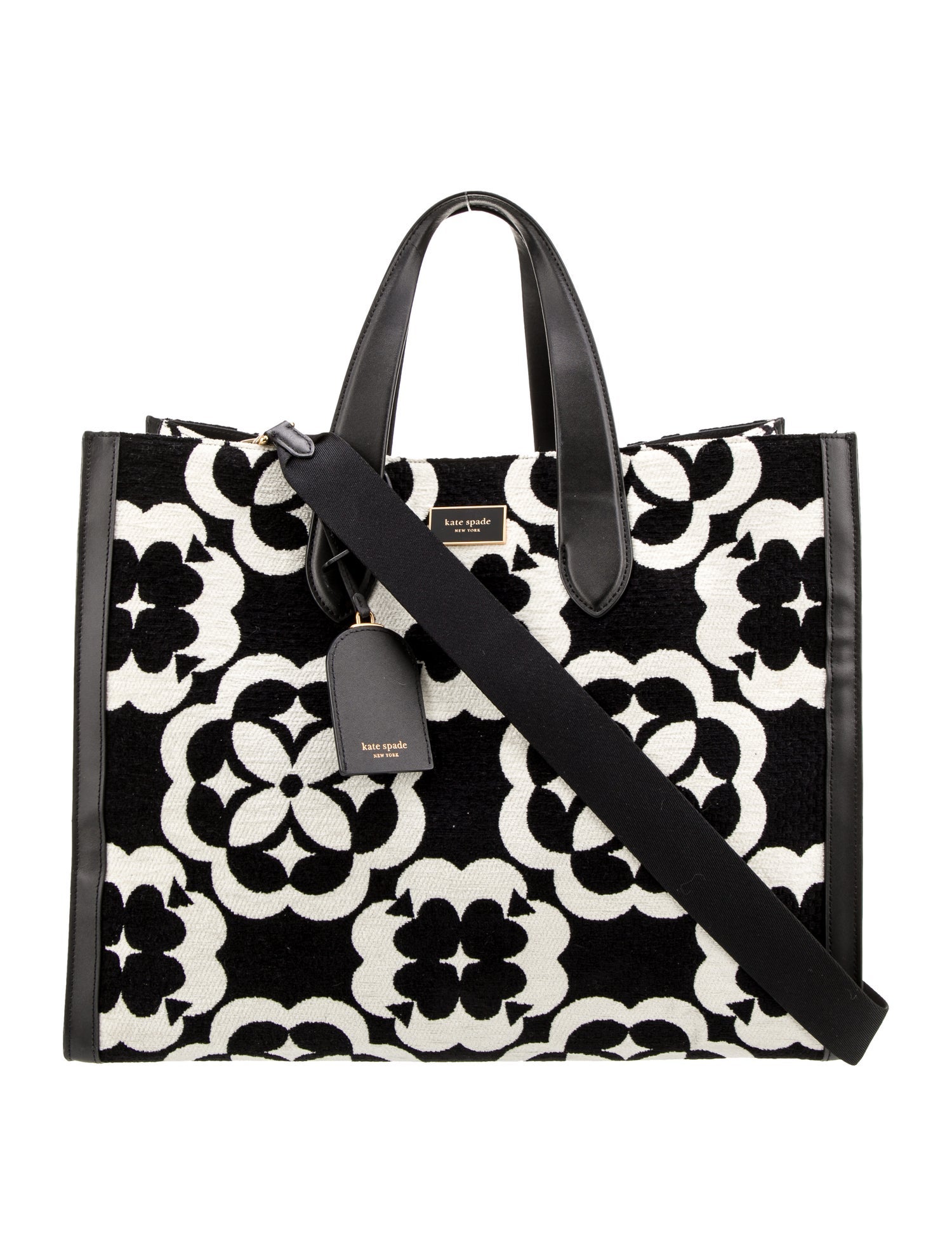 Kate Spade New York Canvas Tote - Black Totes, Handbags - WKA430977 ...