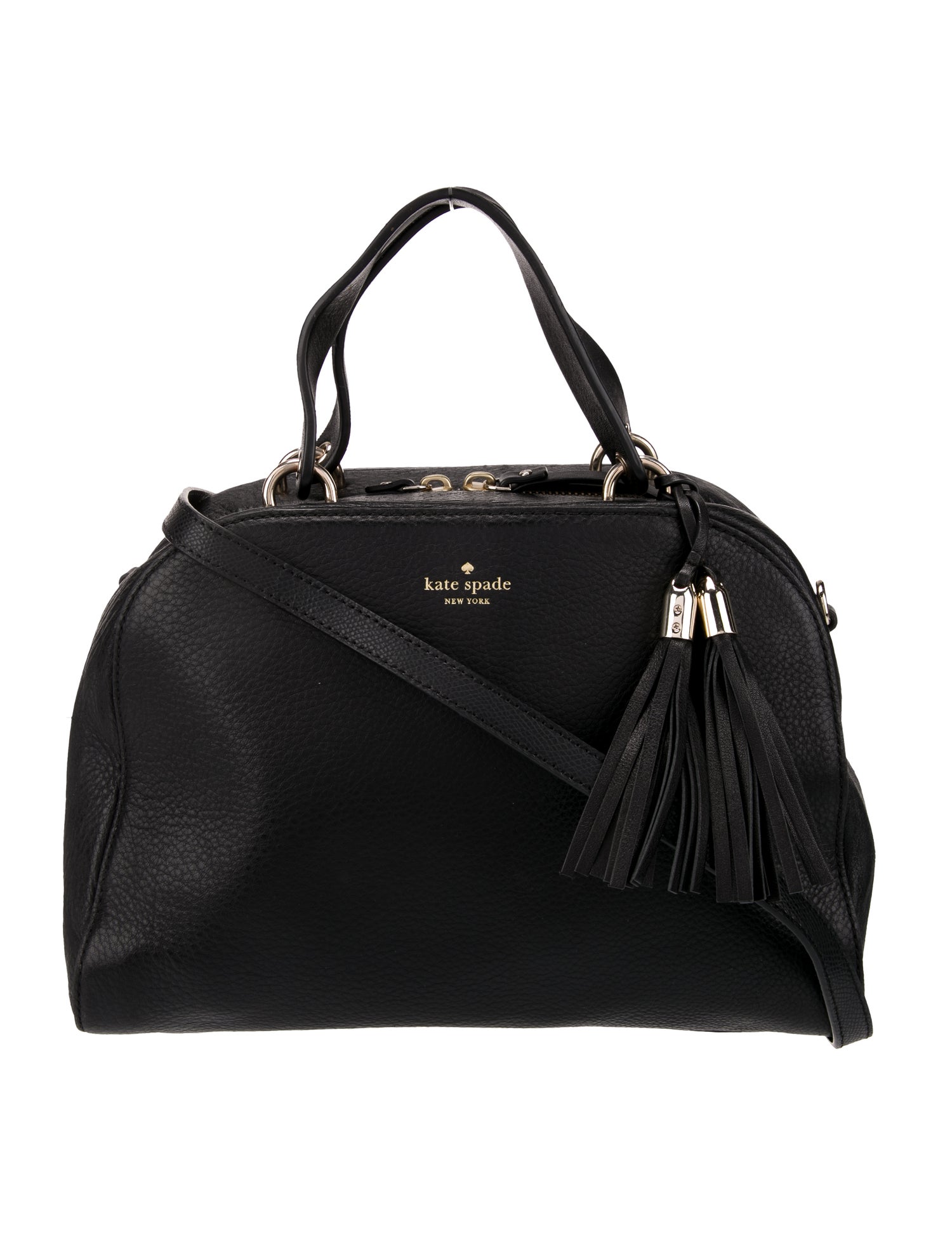 Kate Spade New York Leather Weekender Bag - Black Crossbody Bags ...
