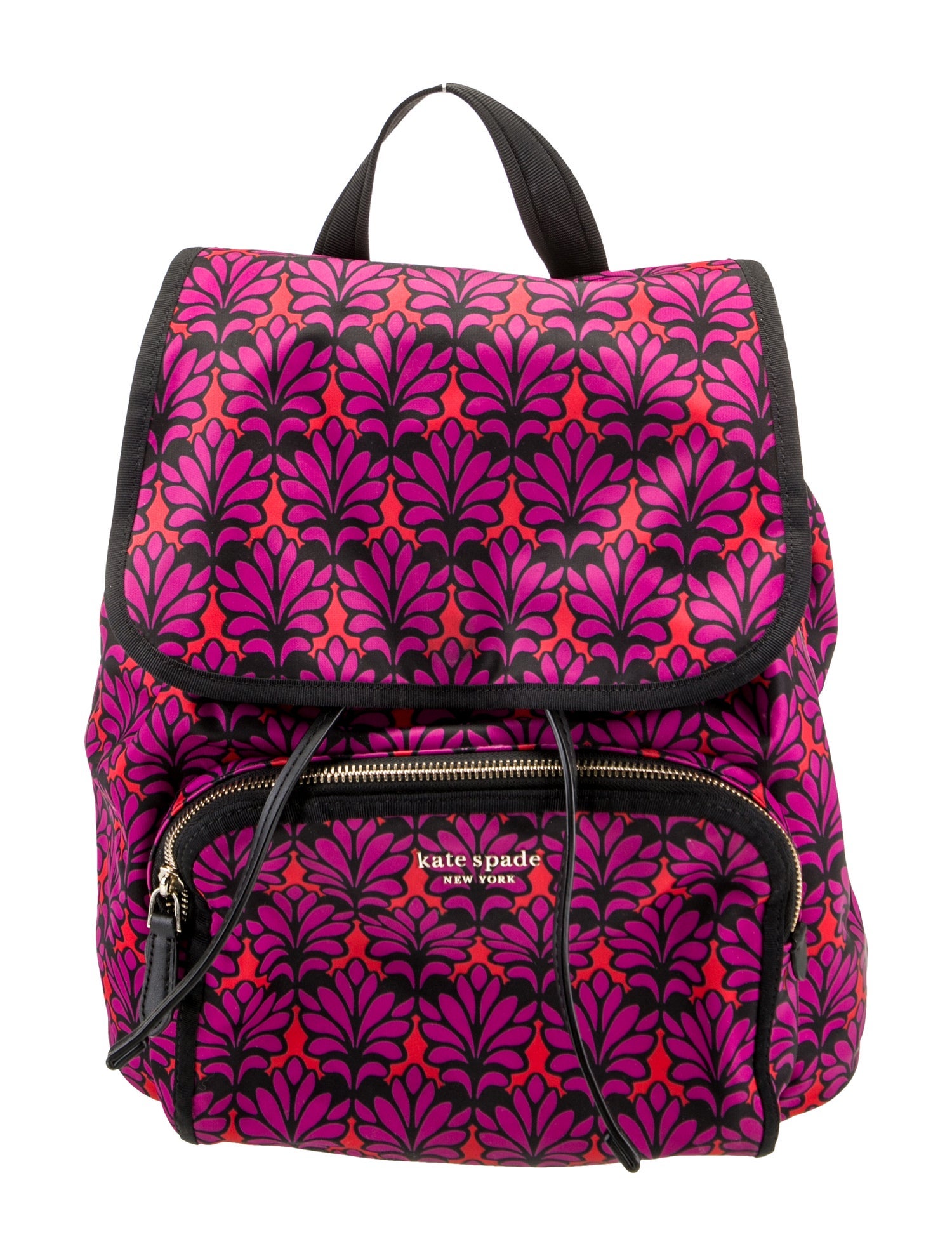 Tory Burch Nylon Leather Trim Backpack - Black Backpacks, Handbags ...