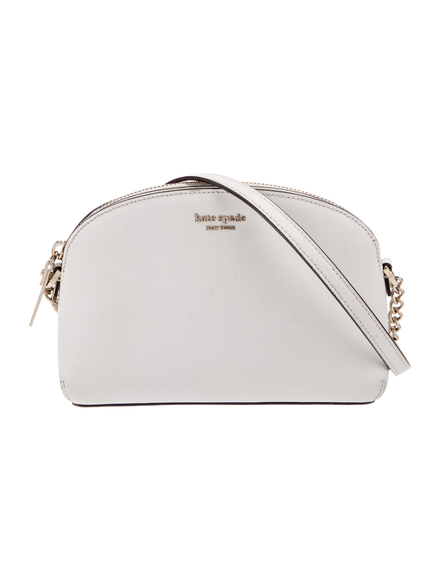 Kate Spade New York Saffiano Leather Crossbody Bag - White Crossbody ...