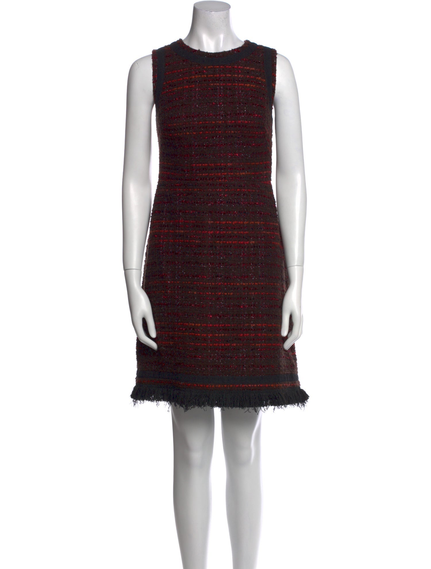 Kate Spade New York Crew Neck Mini Dress - Brown Dresses, Clothing ...