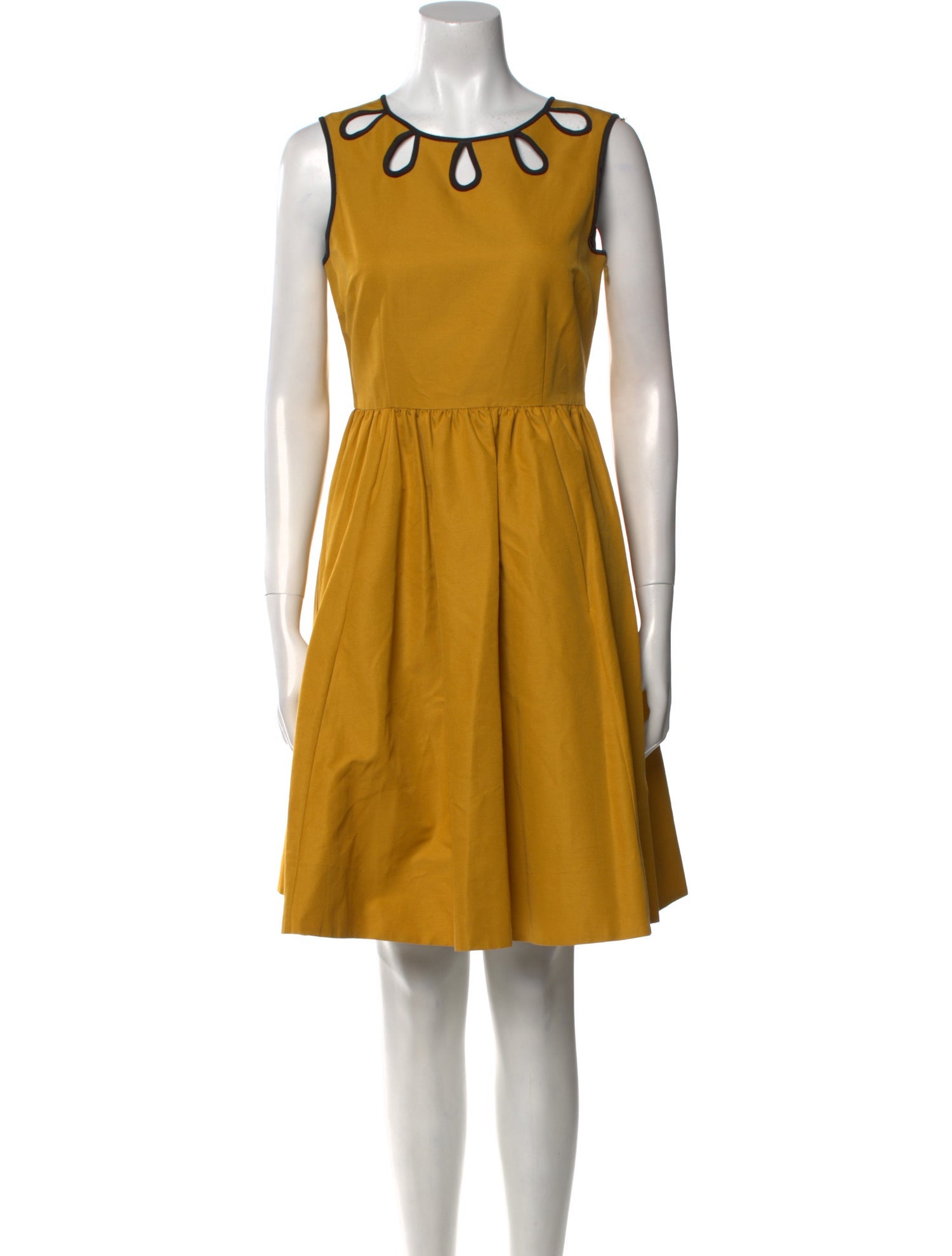 Kate Spade New York Crew Neck Mini Dress - Yellow Dresses, Clothing ...