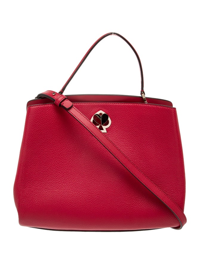Kate Spade New York Leather Shoulder Bag - Red Handle Bags, Handbags ...