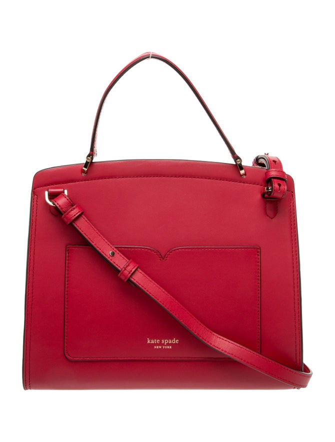 Kate Spade New York Leather Shoulder Bag - Red Handle Bags, Handbags ...