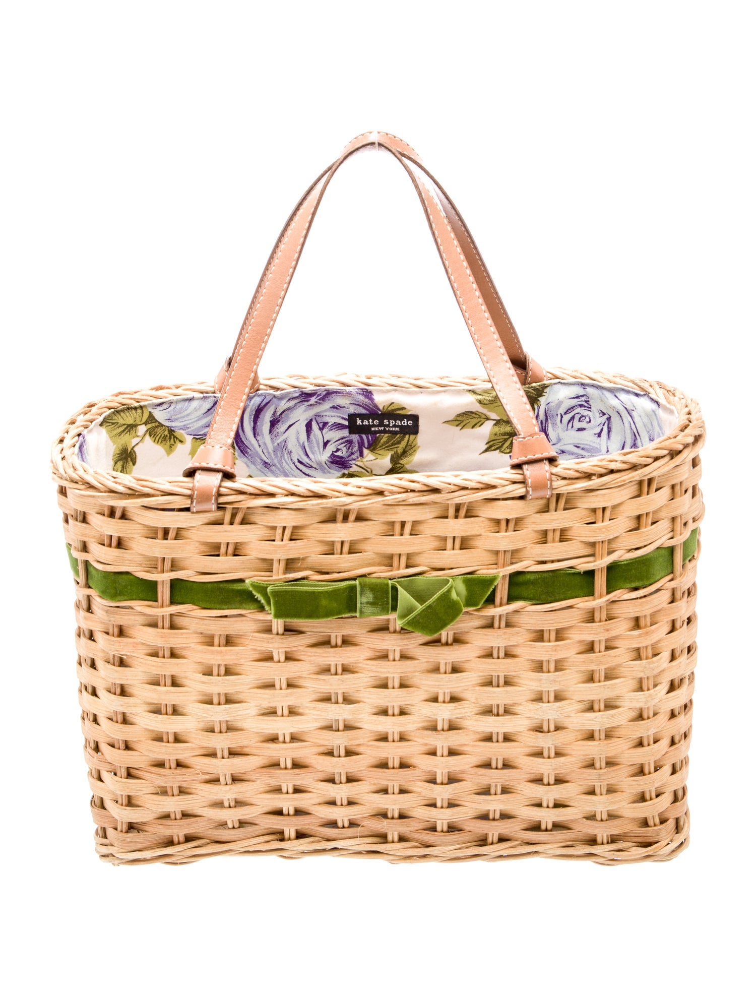 Kate Spade New York Wicker Top Handle Bag - Neutrals Handle Bags ...