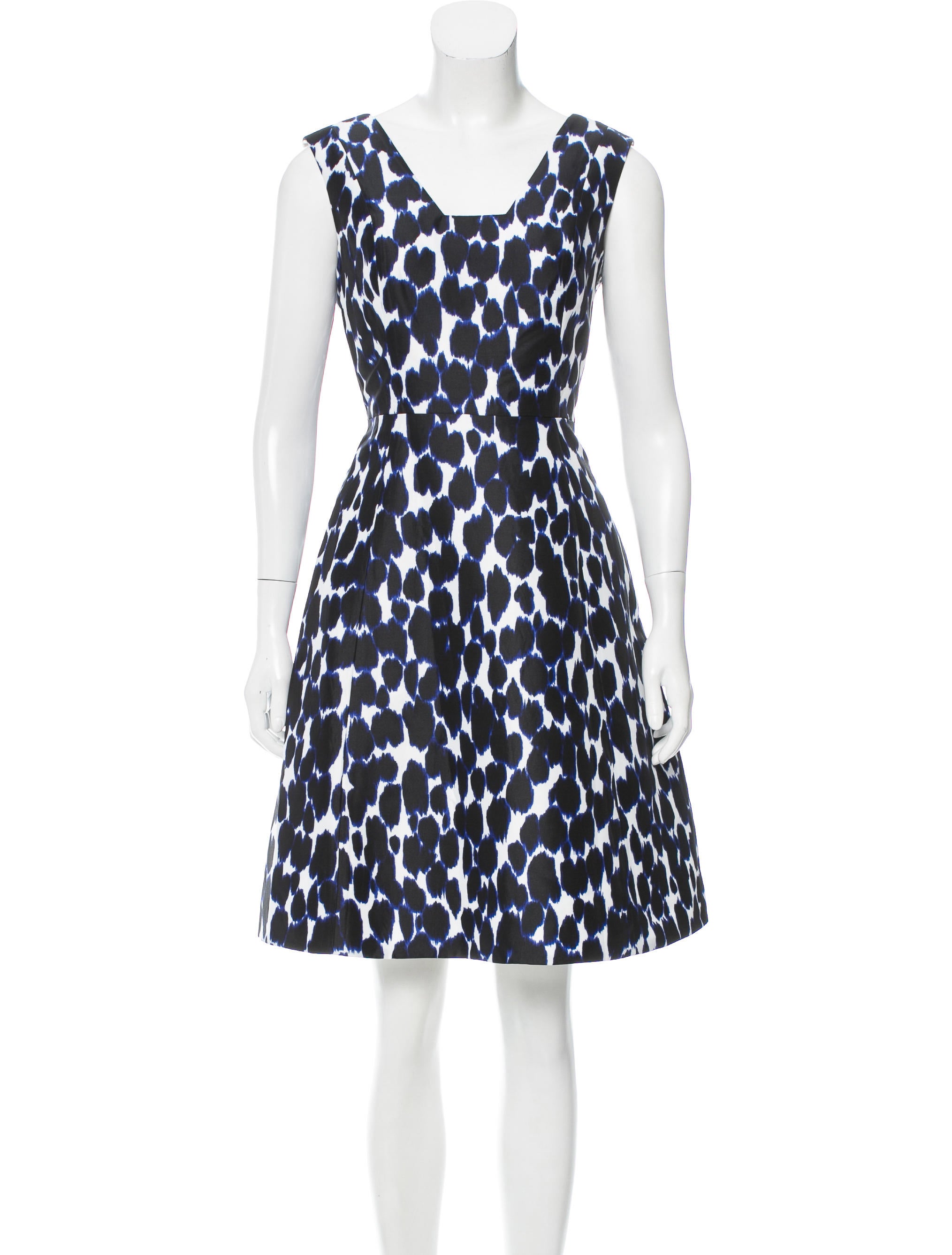 Kate Spade New York Leopard Print A-line Knee-Length Dress - Clothing ...