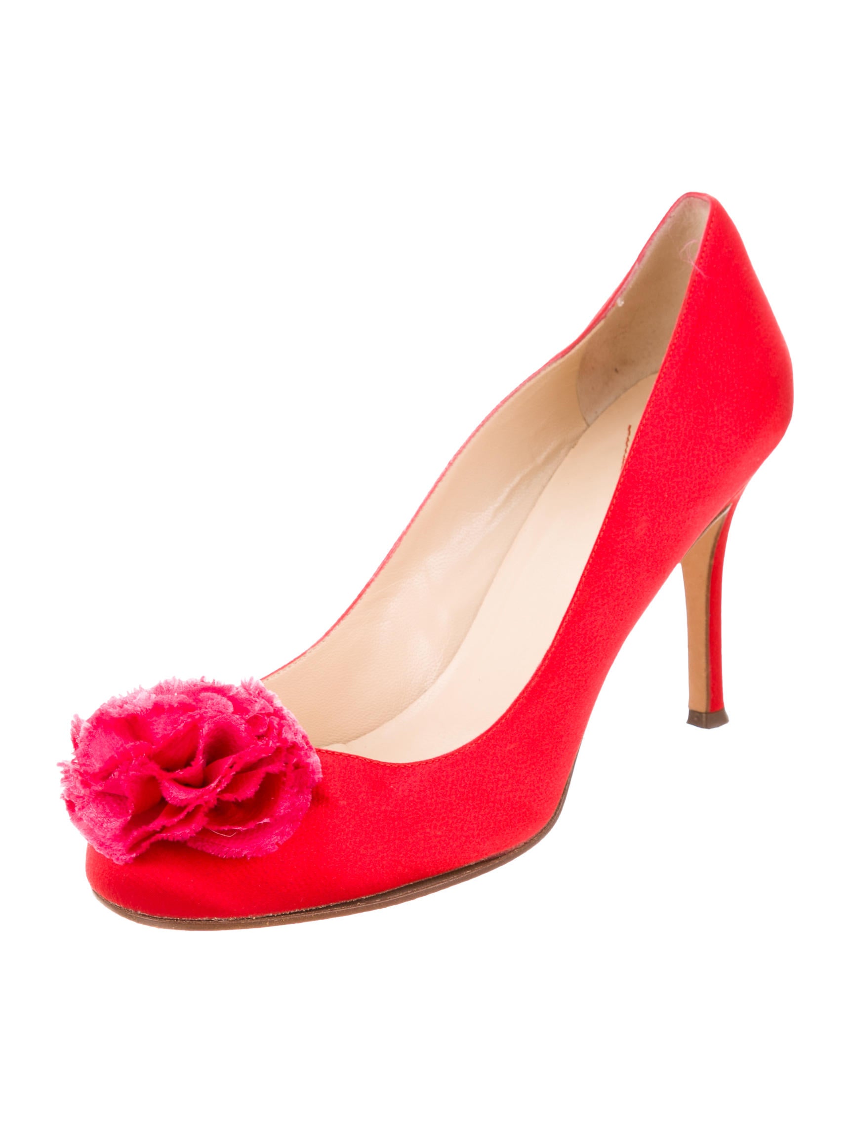 Kate Spade New York Floral Satin Pumps - Red Pumps, Shoes - WKA63728 ...
