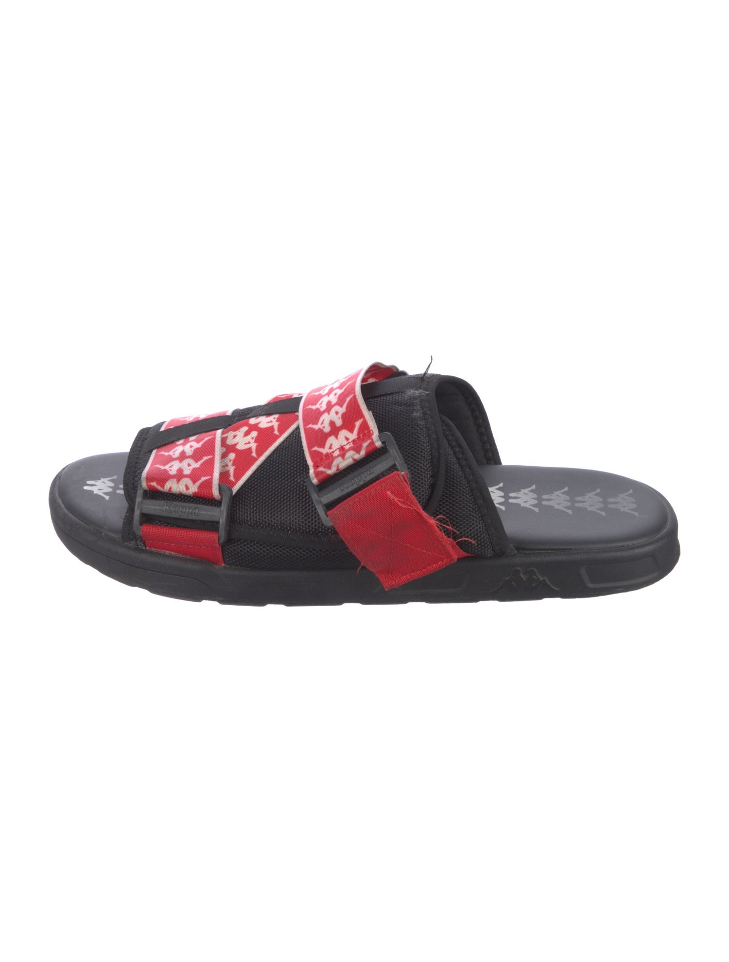 Kappa Printed Slides - Black Sandals, Shoes - WKAPA21402 | The RealReal