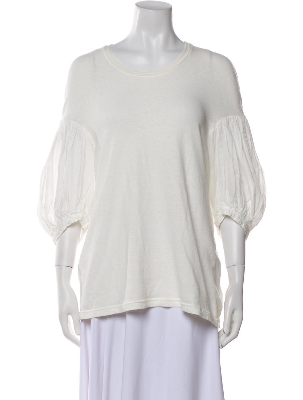 Kapital Gauze Tenjiku Buffan Scoop Neck T-Shirt - Neutrals Tops ...