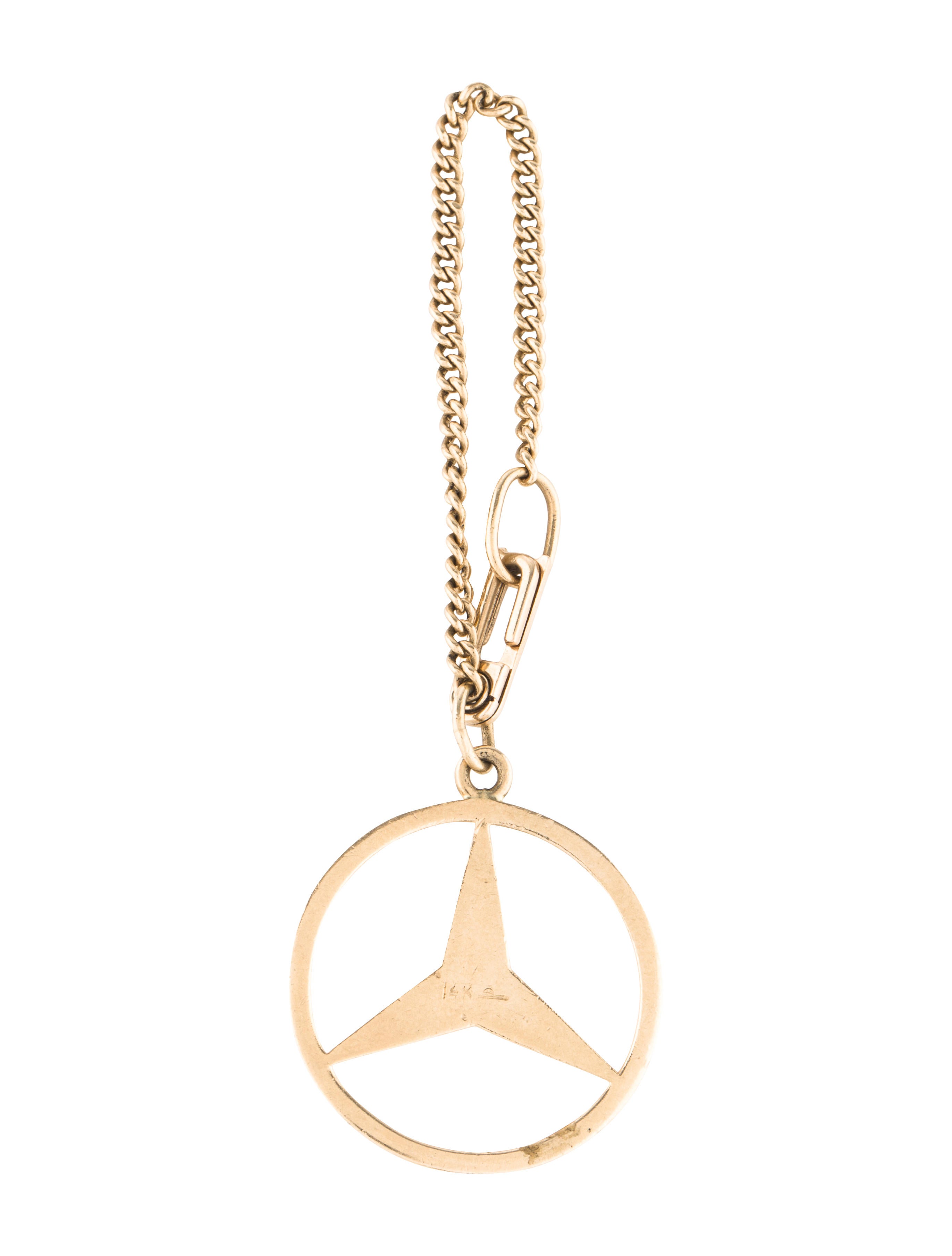 Keychain 14k Mercedes-Benz Keychain - Gold Keychains, Accessories ...