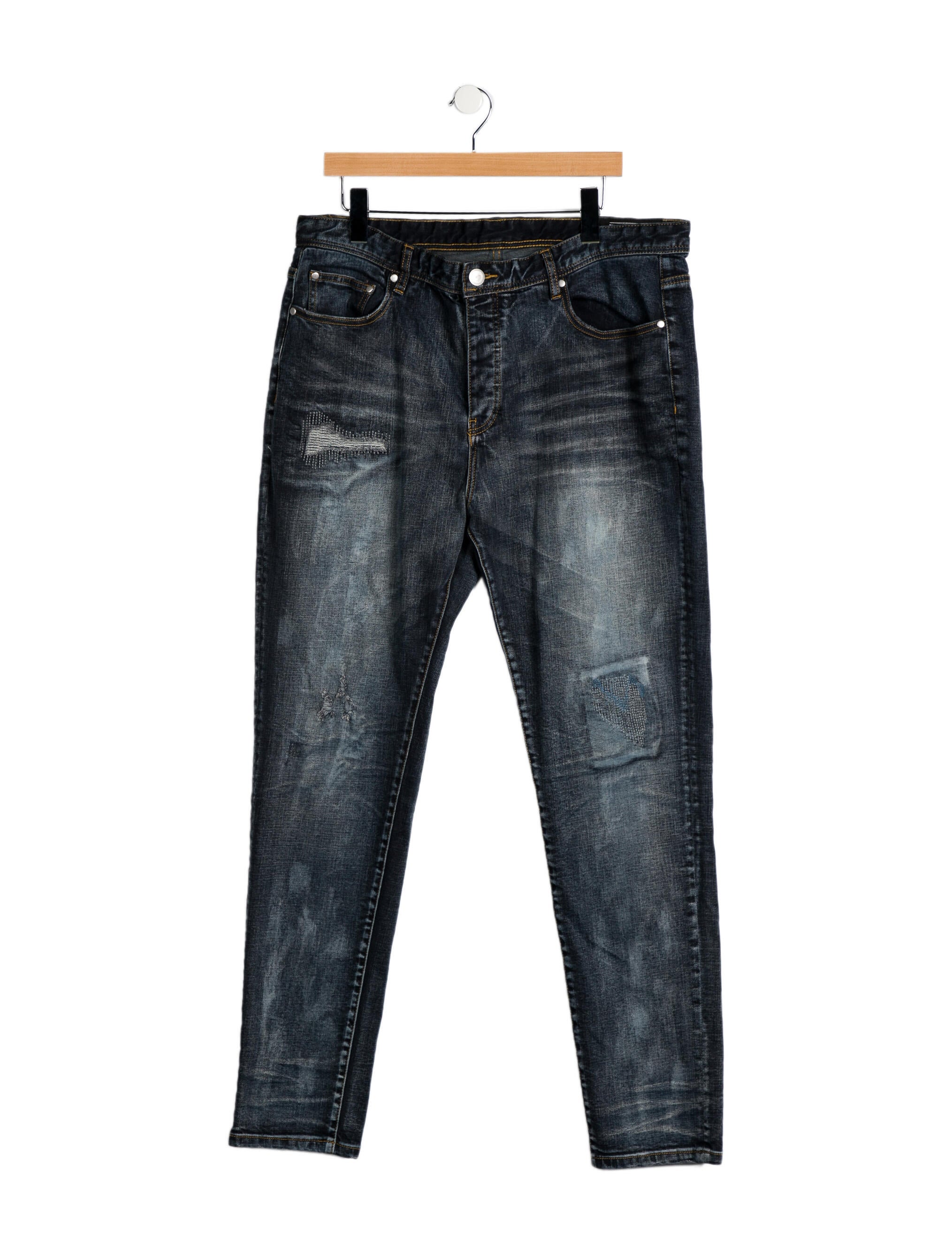 KITH Skinny Jeans - Blue, 11.5" Rise Jeans, Clothing - WKITH29057 | The ...