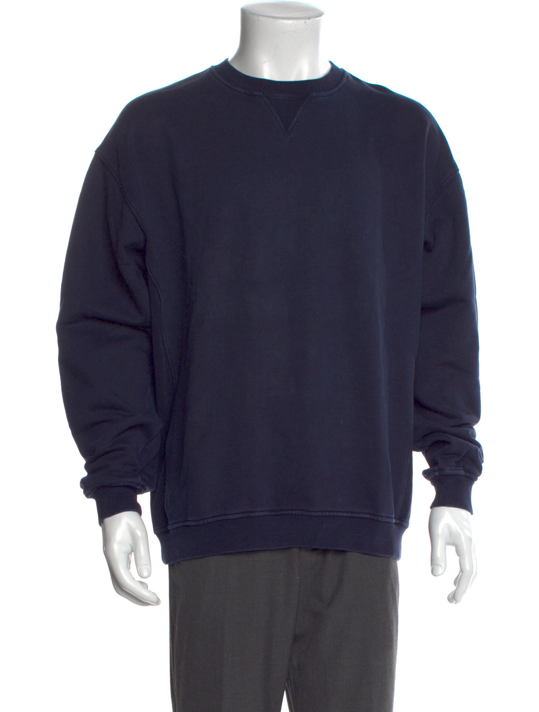 KITH Crew Neck Long Sleeve Sweatshirt - Blue Sweatshirts & Hoodies ...
