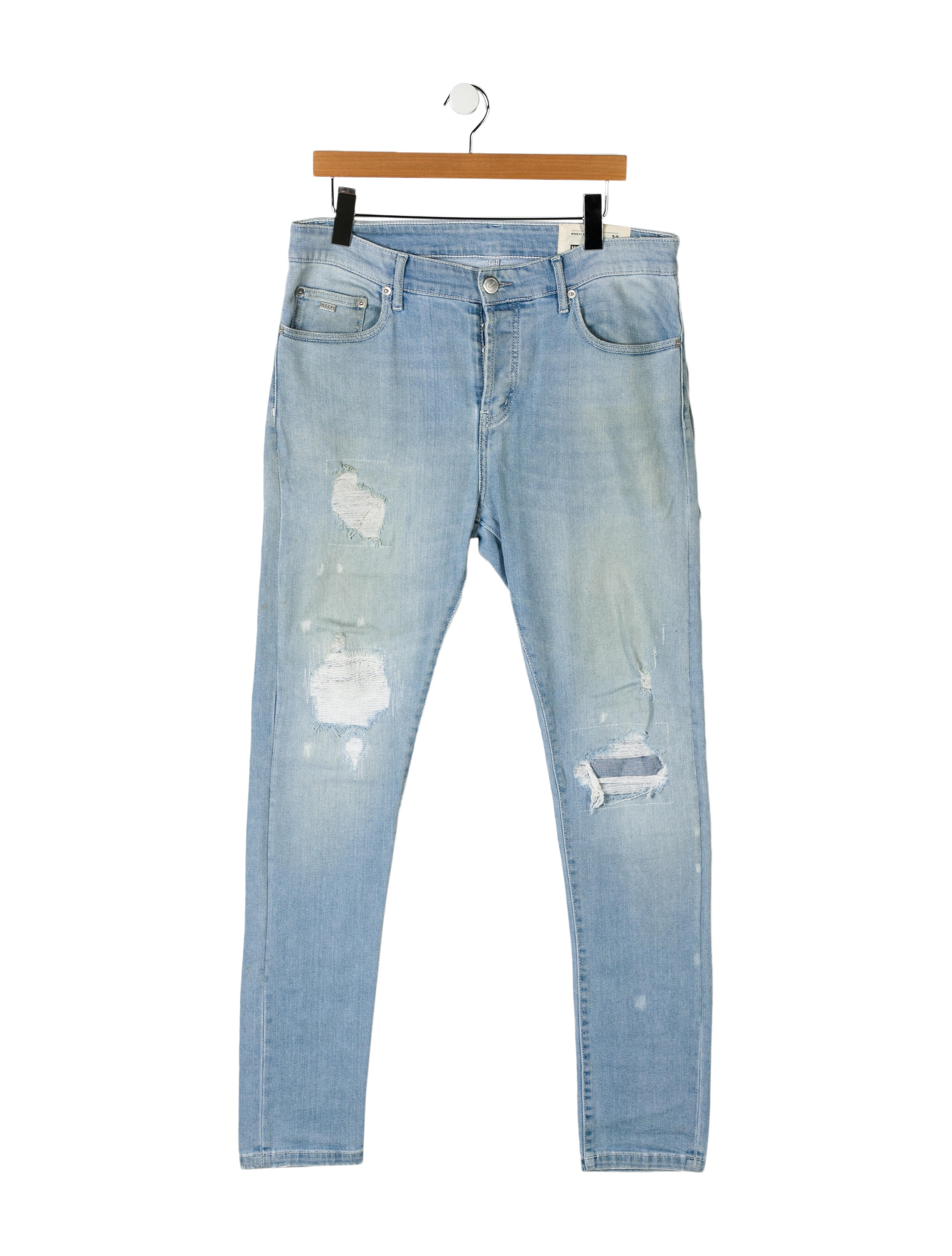 KITH Skinny Jeans - Blue, 11.5" Rise Jeans, Clothing - WKITH33978 | The ...