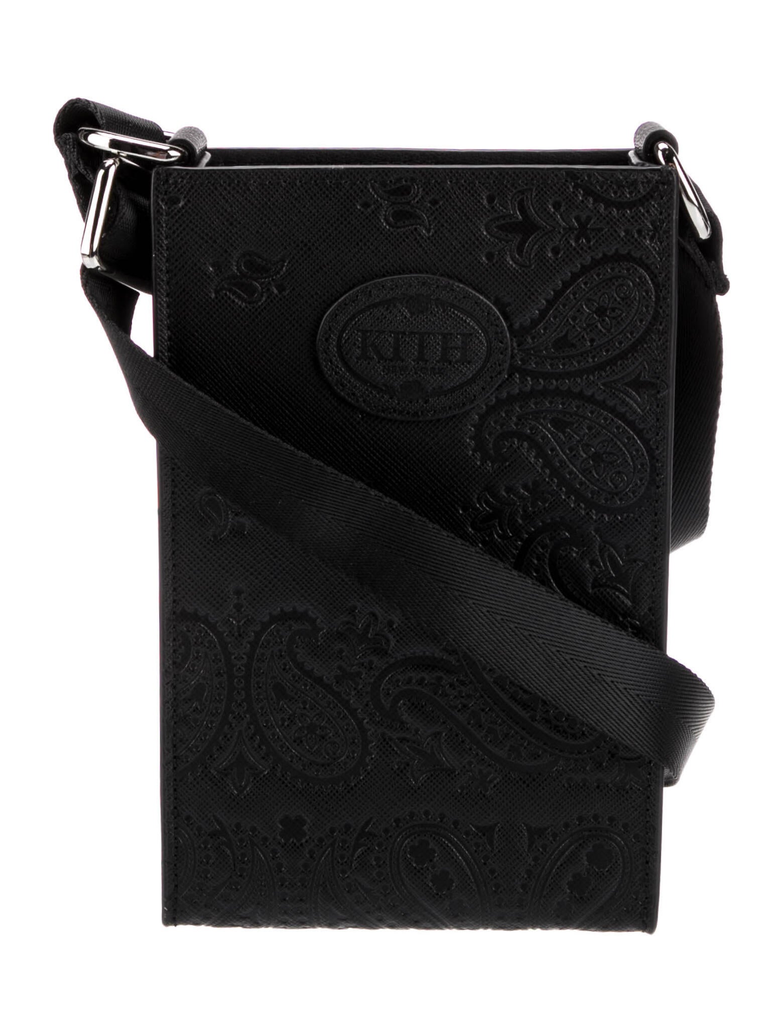 KITH Embossed Leather Crossbody Bag - Black Crossbody Bags, Handbags ...