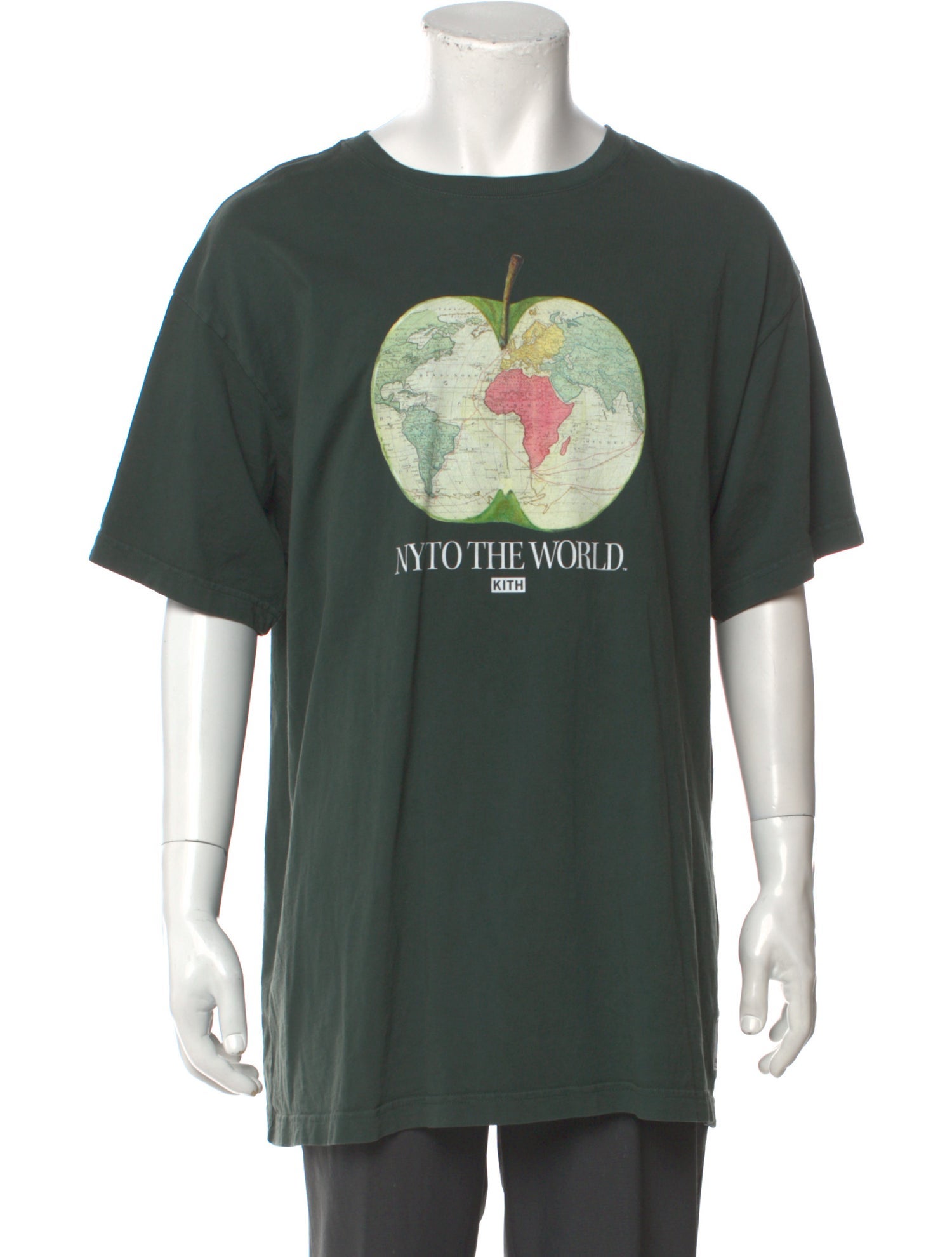 KITH Graphic Print Scoop Neck T-Shirt - Green T-Shirts, Clothing ...