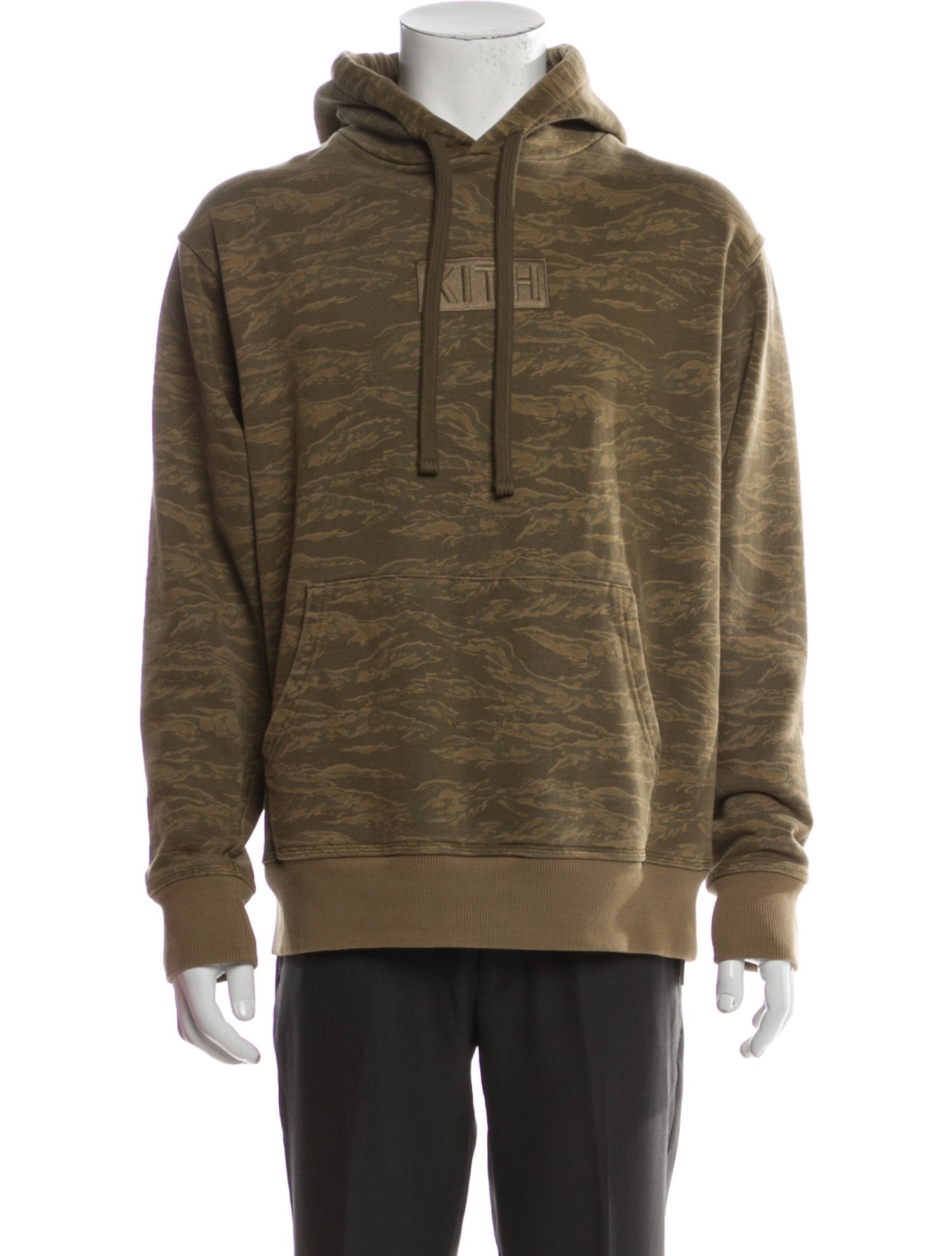 KITH Printed Mock Neck Hoodie - Green Sweatshirts & Hoodies, Clothing ...