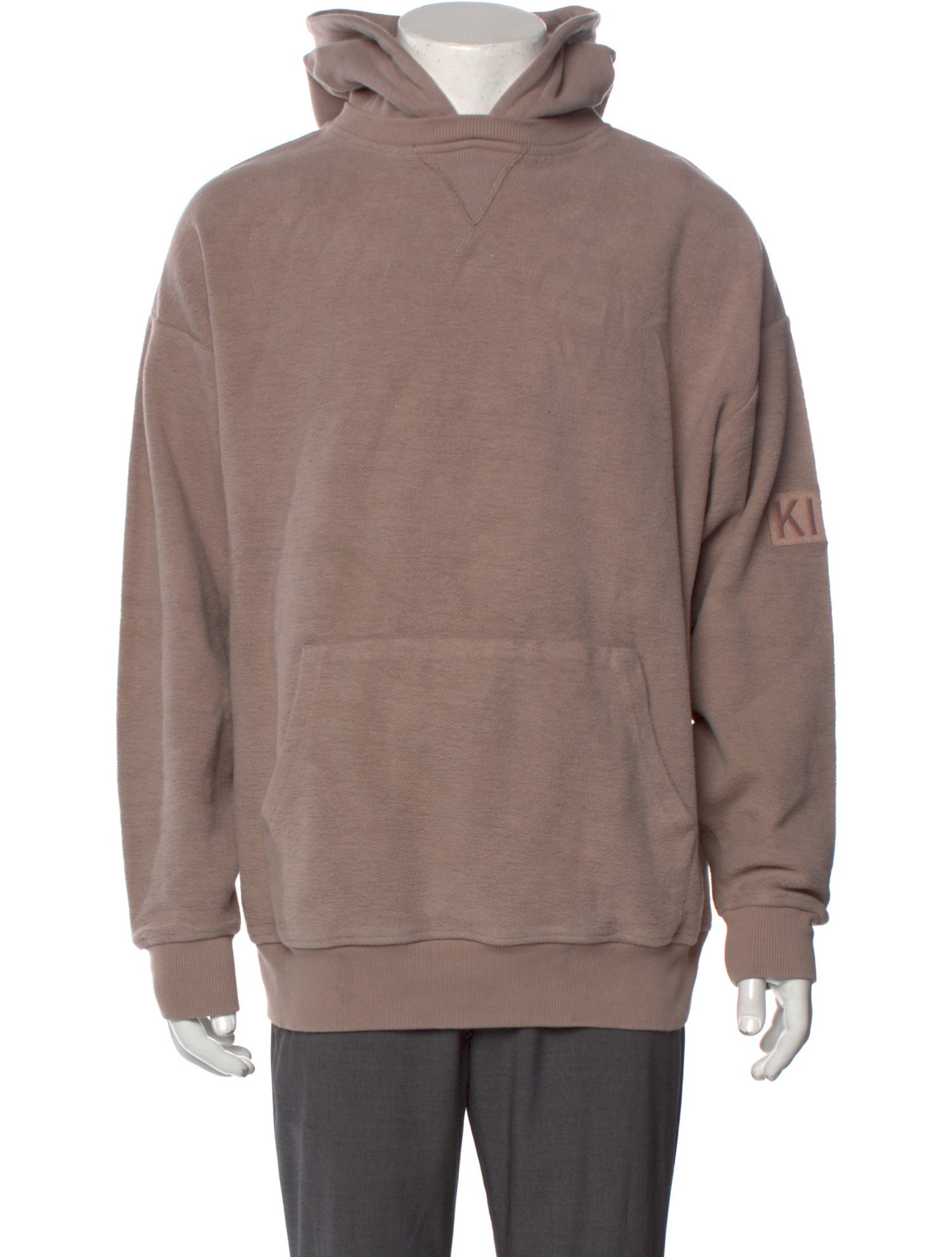 KITH Crew Neck Long Sleeve Hoodie - Neutrals Sweatshirts & Hoodies ...