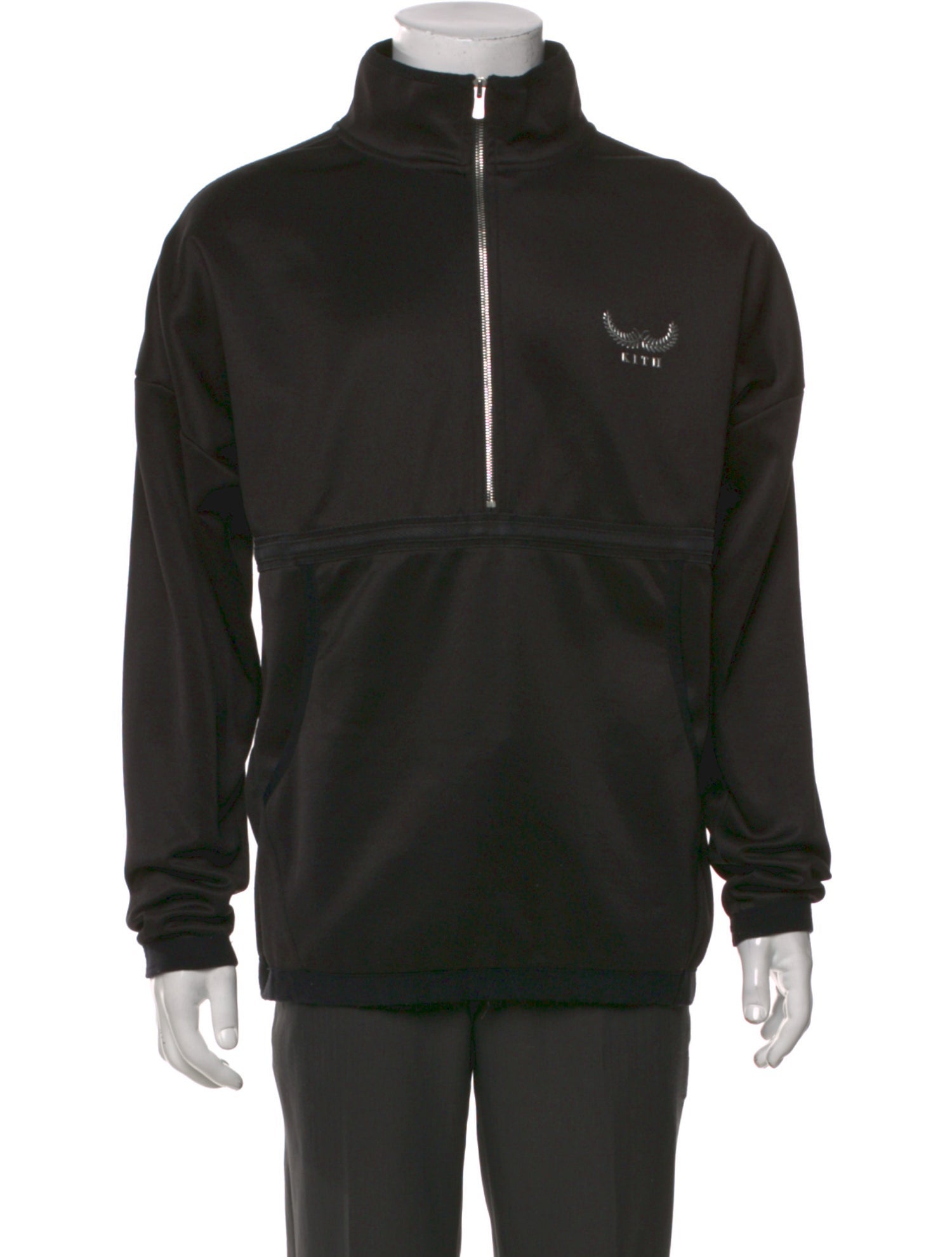 KITH Graphic Print Mock Neck Sweatshirt - Black Sweatshirts & Hoodies ...