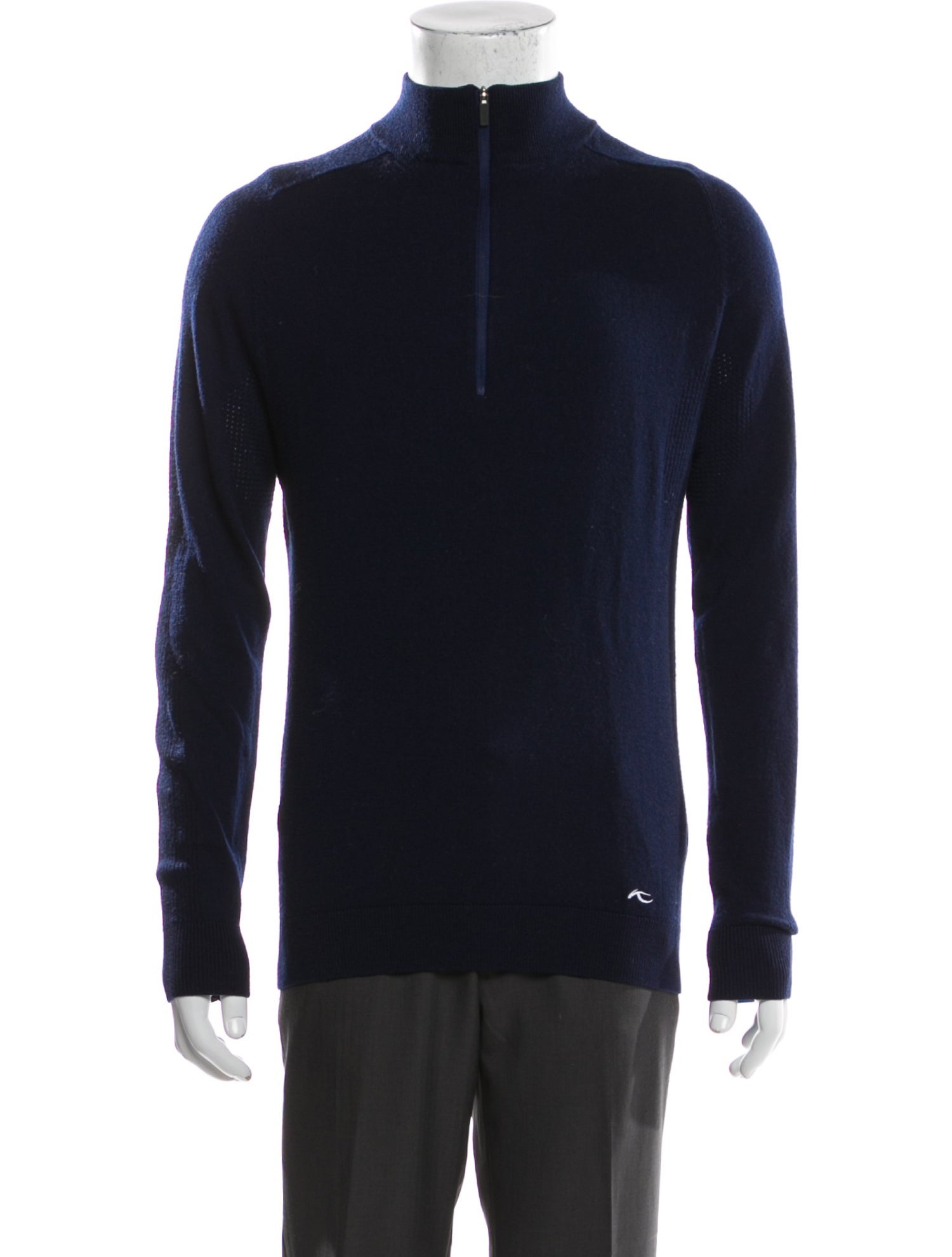 Kjus Turtleneck Long Sleeve Polo Sweater - Blue Sweaters, Clothing ...