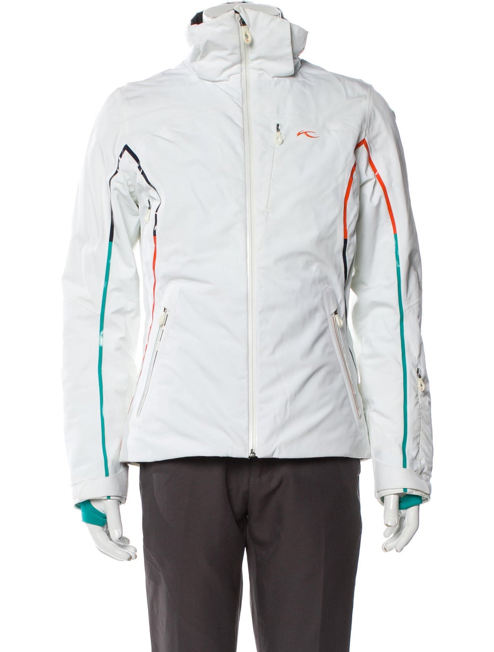 Kjus Varsity Jacket - White Outerwear, Clothing - WKJUS23753 | The RealReal