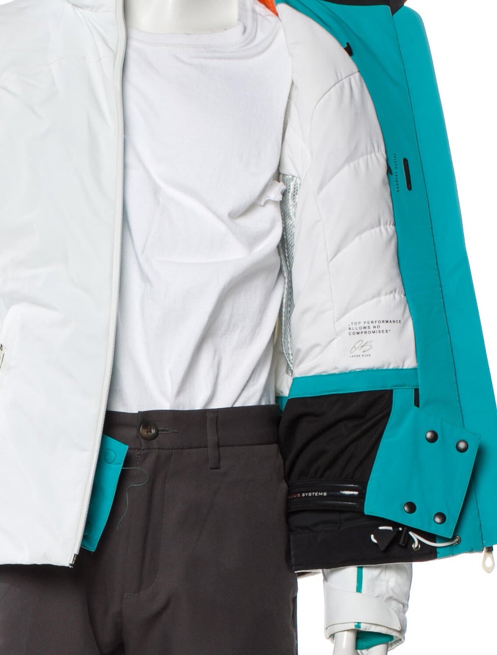 Kjus Varsity Jacket - White Outerwear, Clothing - WKJUS23753 | The RealReal