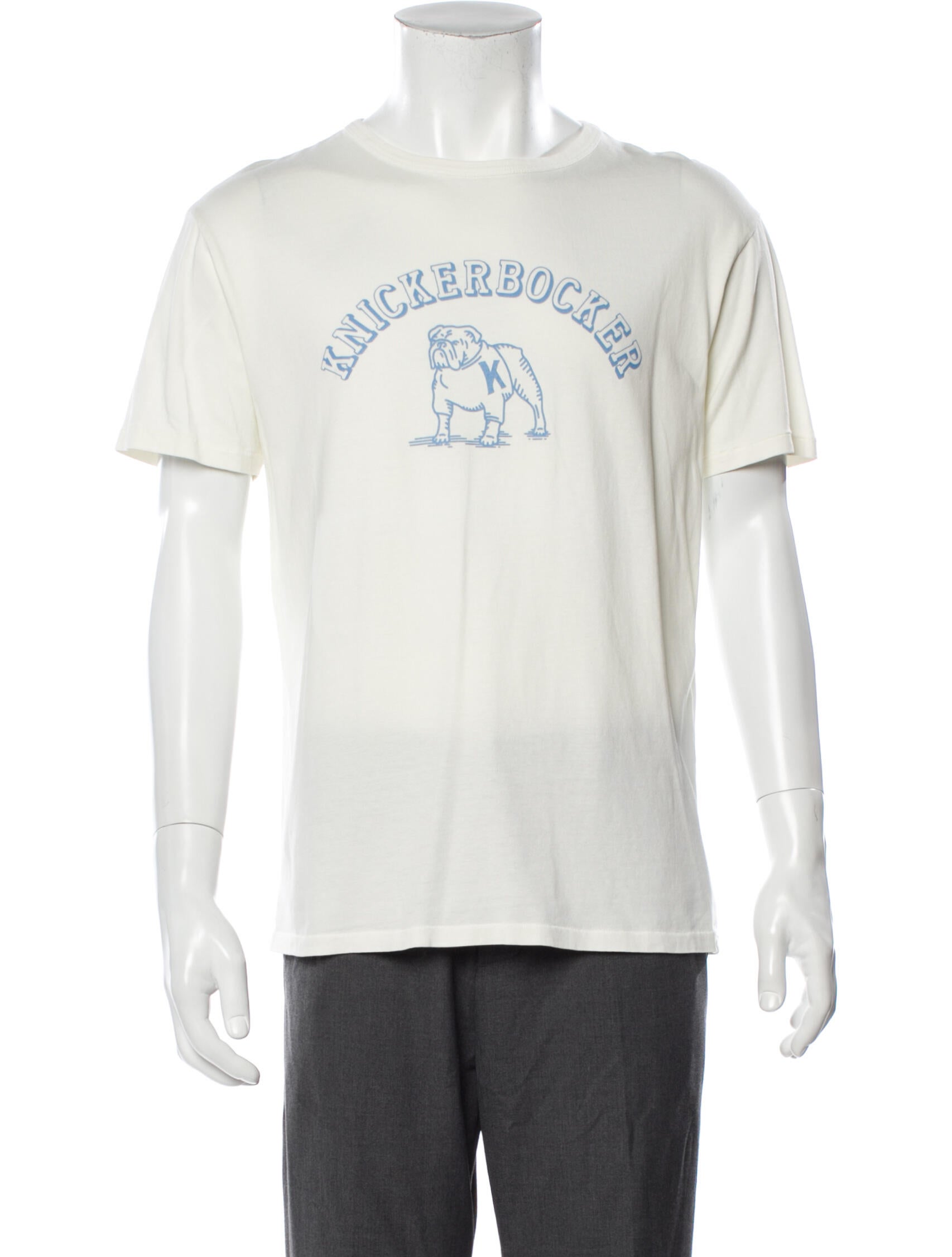 Knickerbocker Graphic Print Crew Neck T-Shirt w/ Tags - White T-Shirts ...