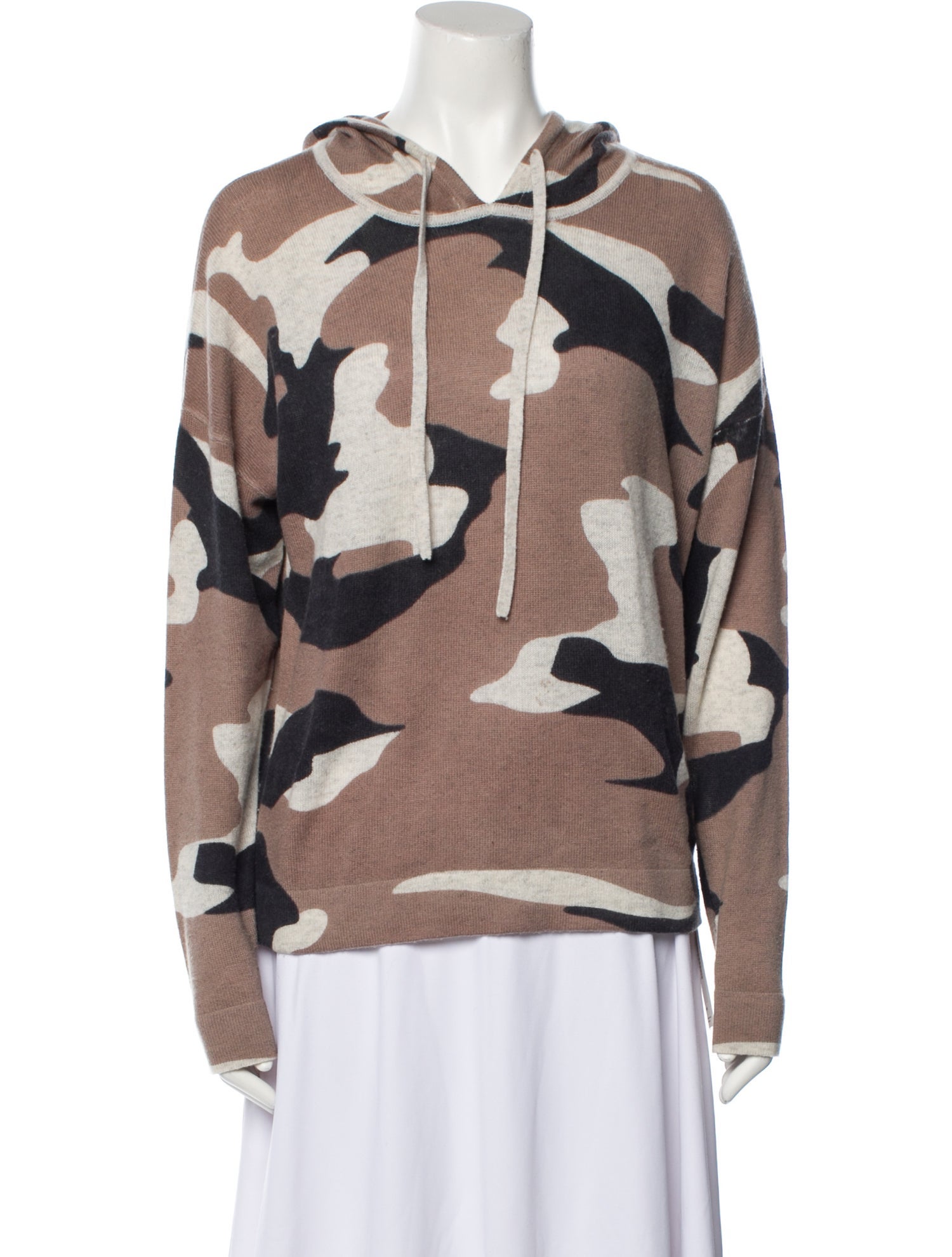 Kokun Cashmere Printed Sweater - Neutrals Knitwear, Clothing ...