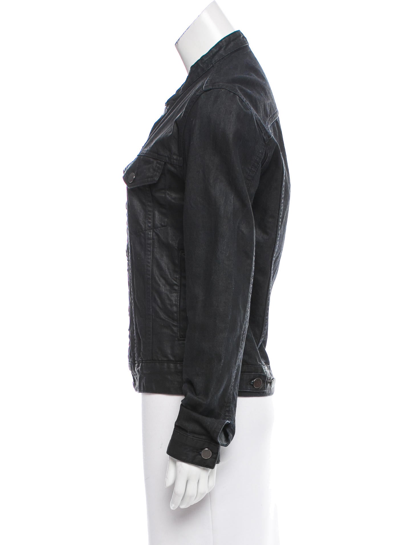 The Kooples Coated Denim Jacket - Black Jackets, Clothing - WKOOP20340 ...