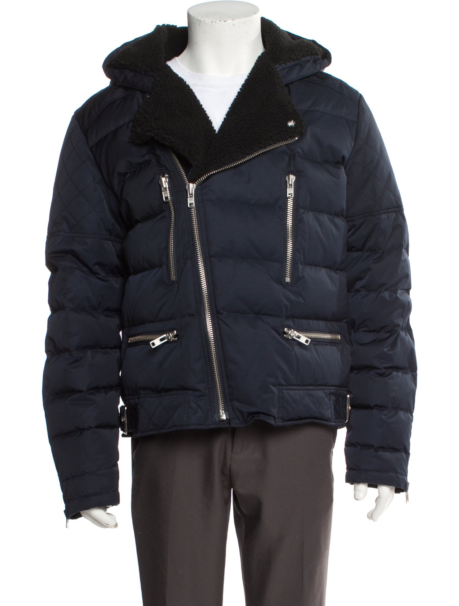 The Kooples Puffer Coat - Blue Outerwear, Clothing - WKOOP44408 | The ...
